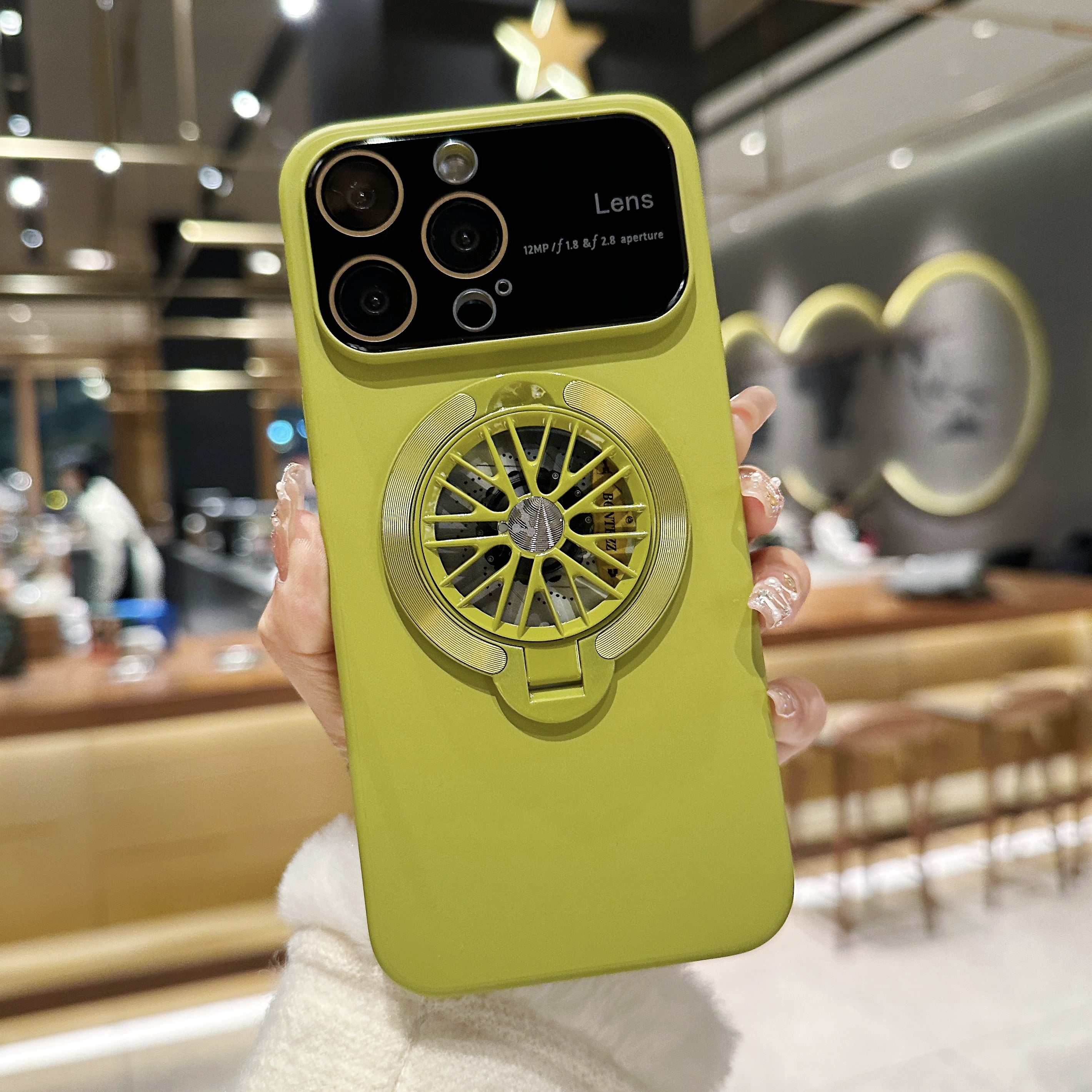 Mantto Case for iPhone 15, Full Camera Lens Protector 360° Rotating ...