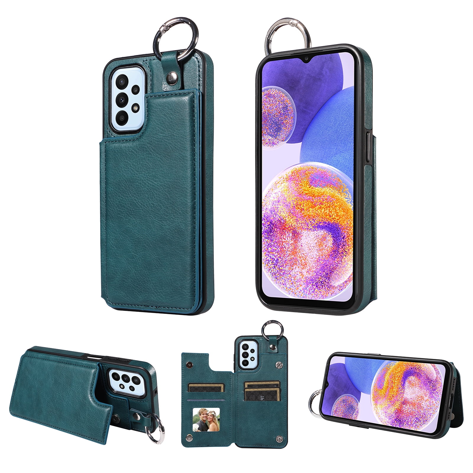 Mantto Design for Samsung Galaxy A23 4G PU Leather Wallet Phone Case with Kickstand Card Holder ...