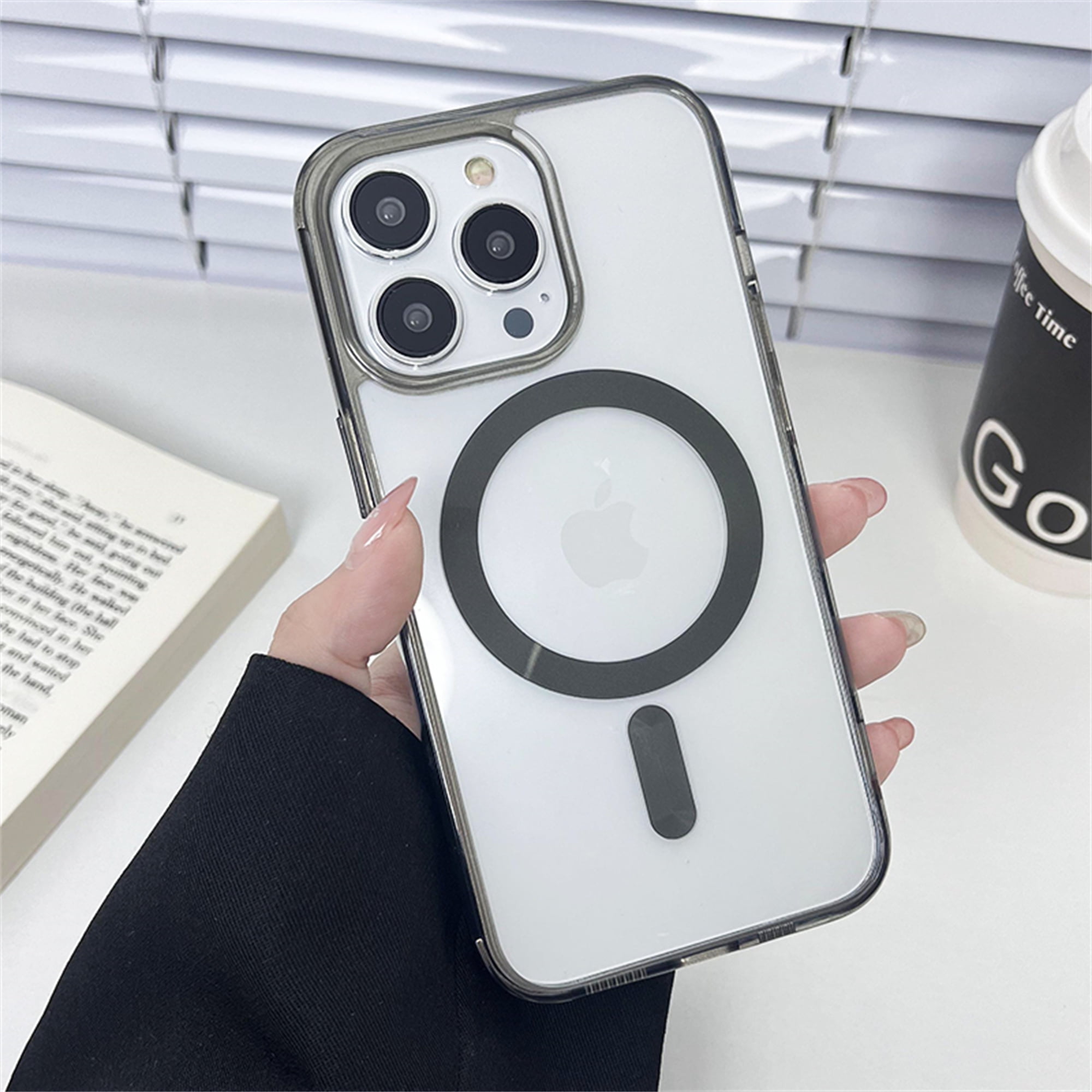 Mantto Magnetic Case for iPhone 15 Pro, Compatible with MagSafe, Rugged ...