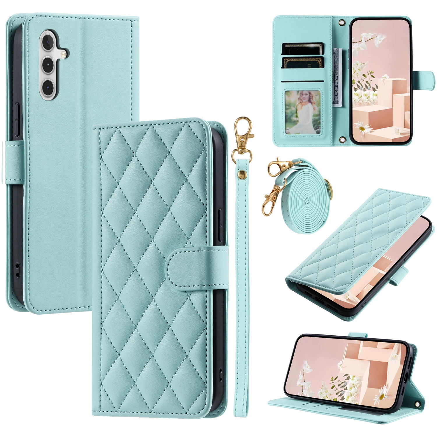 Mantto for Samsung Galaxy S23 FE Wallet Case with Detachable Wrist ...