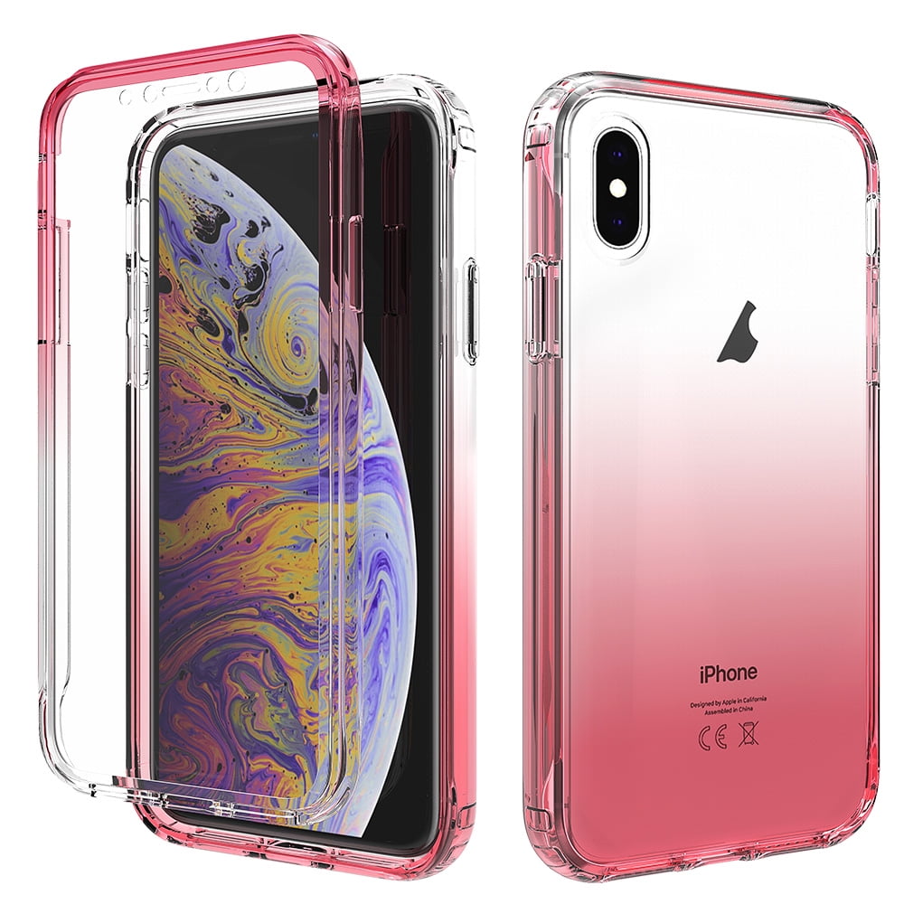 Mantto iPhone X Case, iPhone XS Case, Full Body Clear Bumper Protection ...