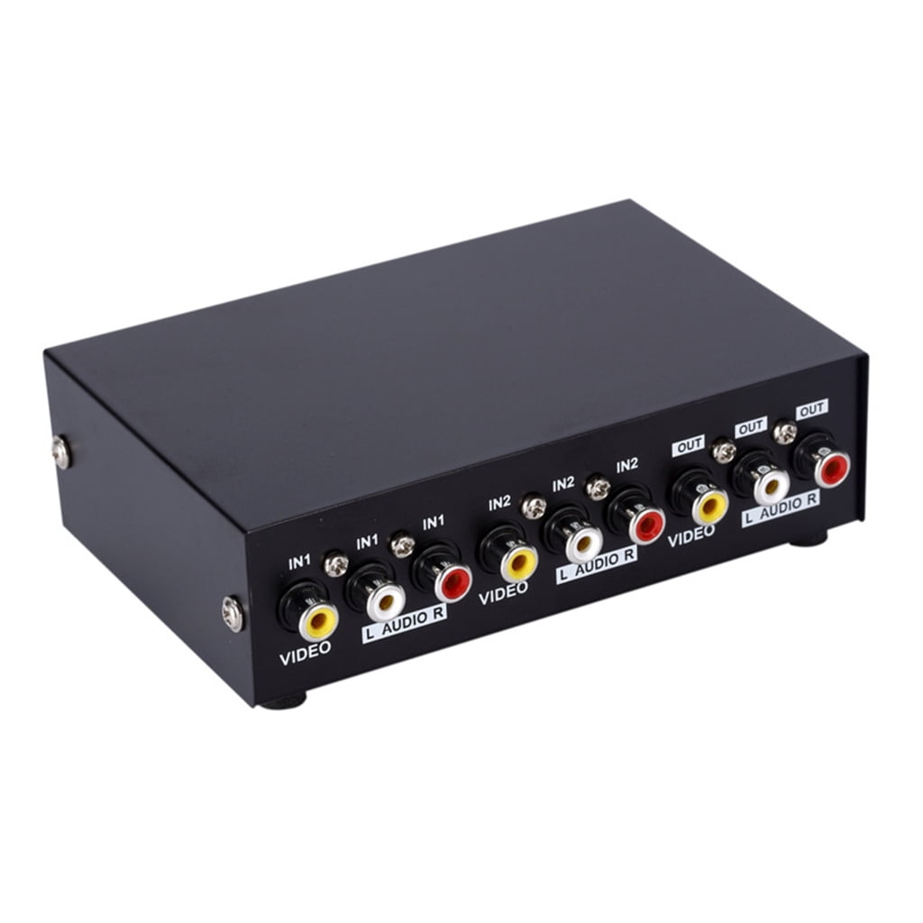 Manual 4 in 1 Out A V Switcher Box 4Way A V Switcher for Seamlessly ...