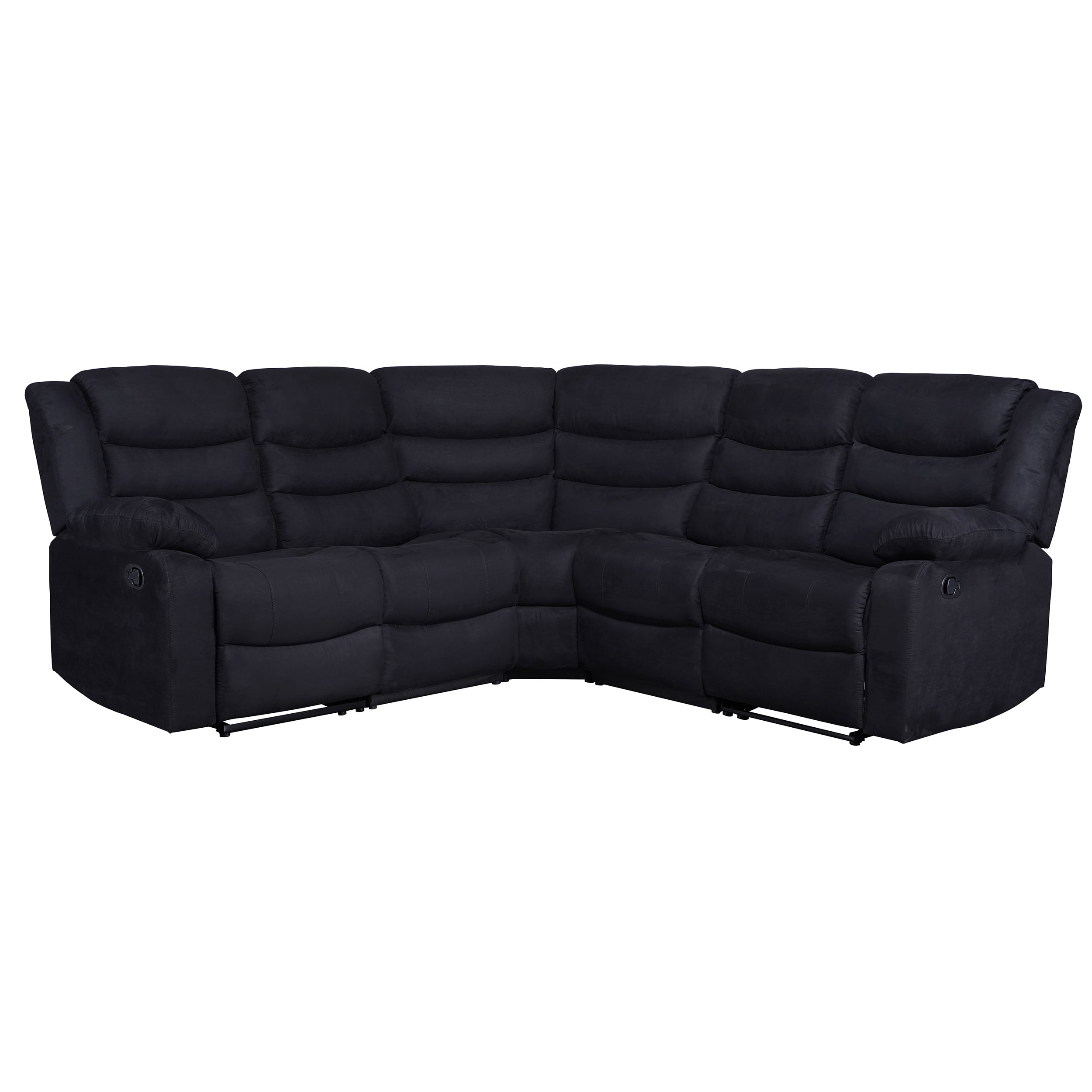 Manual 7-SEAT Sectional Reclining Sofa,Faux Leather Sectional Couches ...