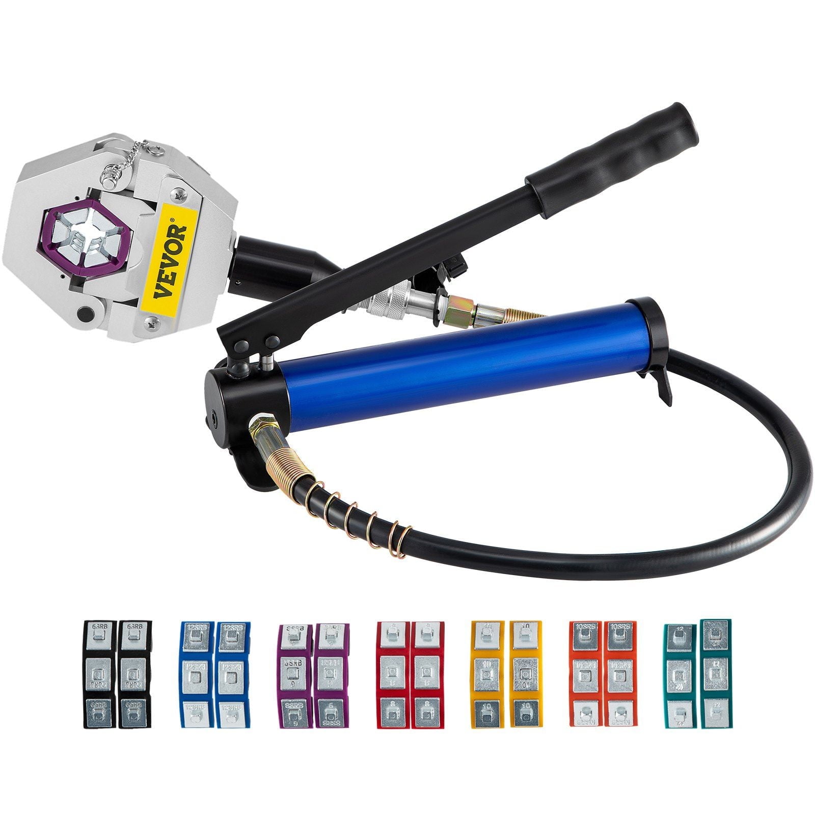 Manual AC Hose Crimper Kit FS-7842B - Handheld Hydraulic Hose Crimper ...