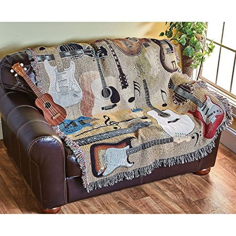Manual ATGUIT Guitar Collage Throw Blanket, 50 Inches x 60 Inches ...
