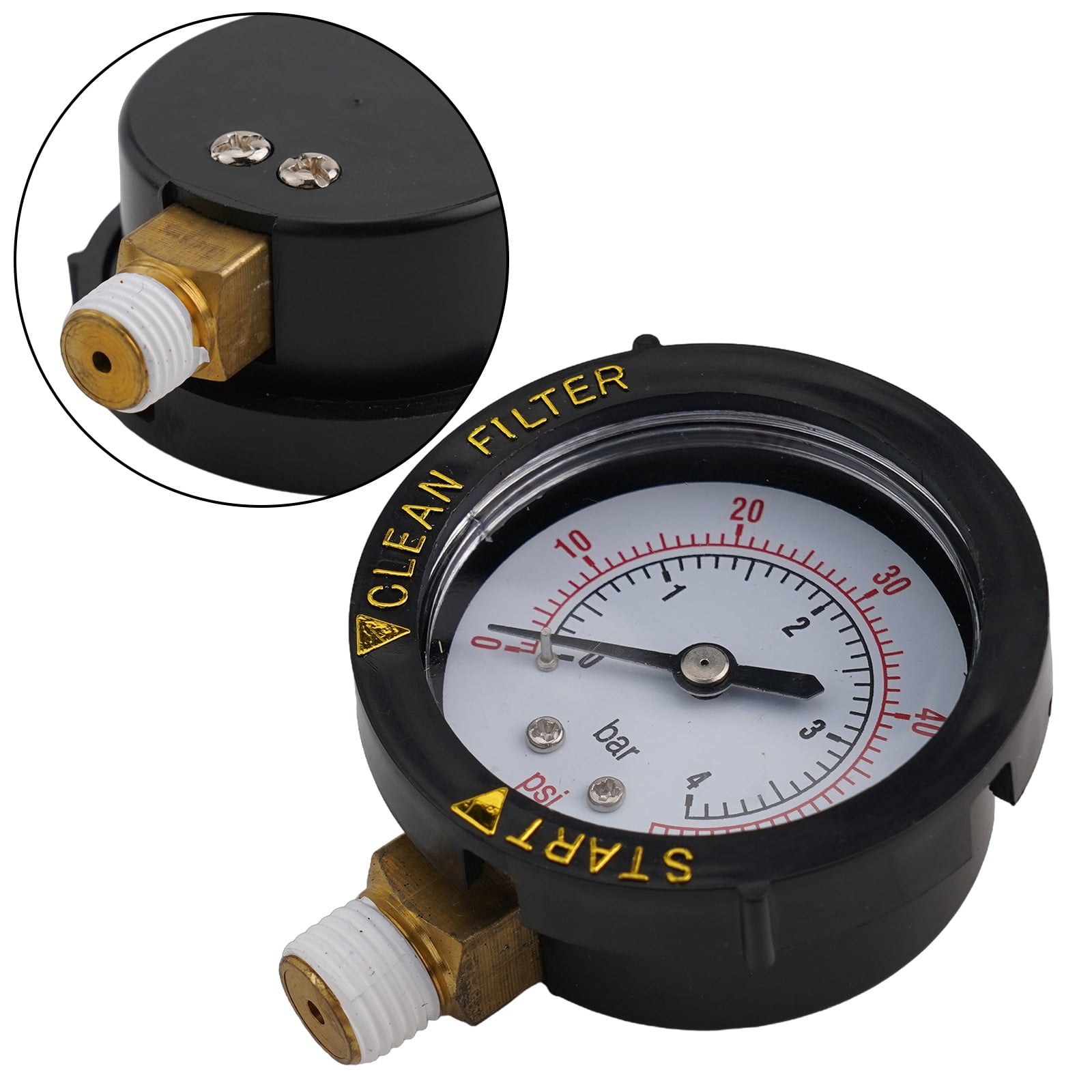 Manual Air Relief Valve for Pool Spa Filter with Pressure Gauge O-Ring ...