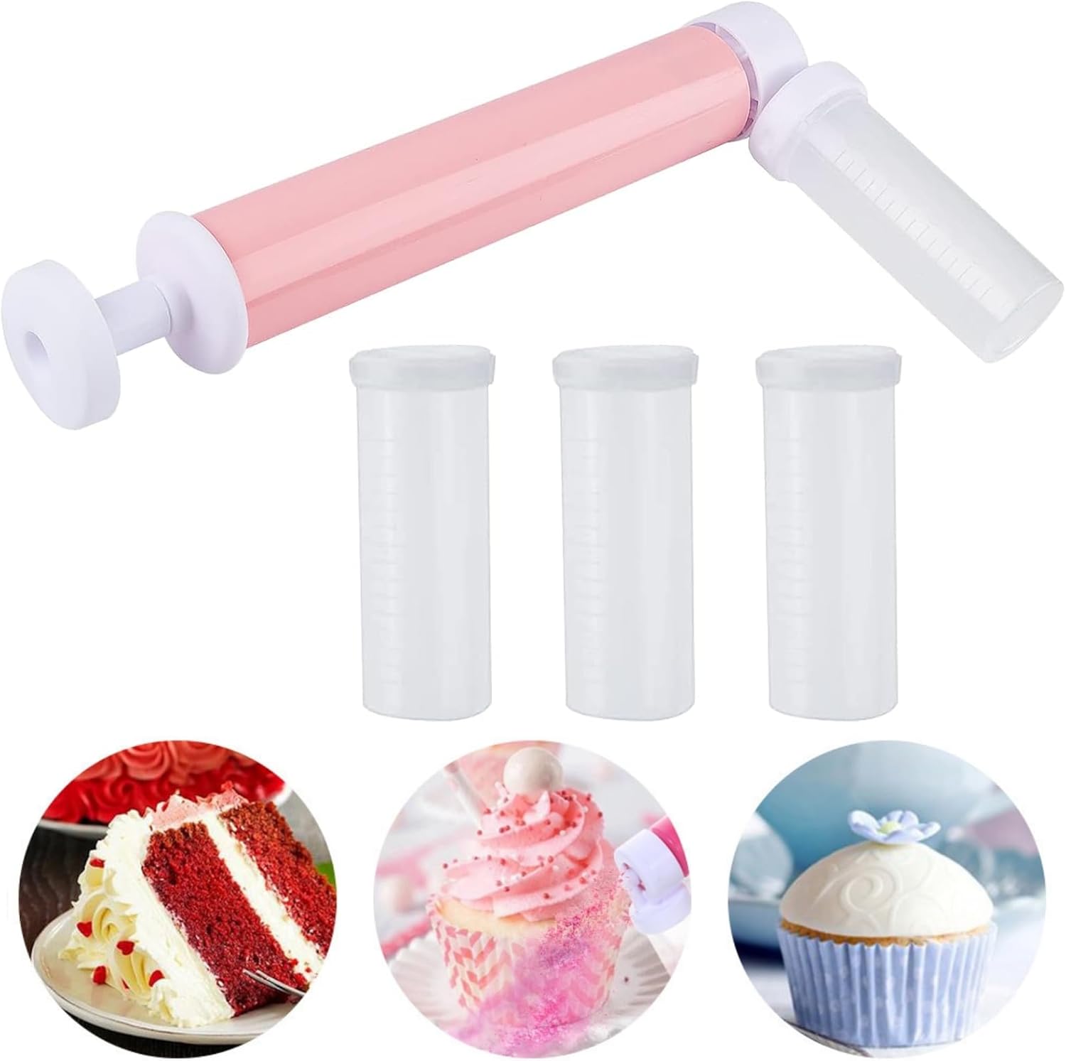 Manual Airbrush for Decorating Cakes DIY Baking Airbrush Pump Cake ...