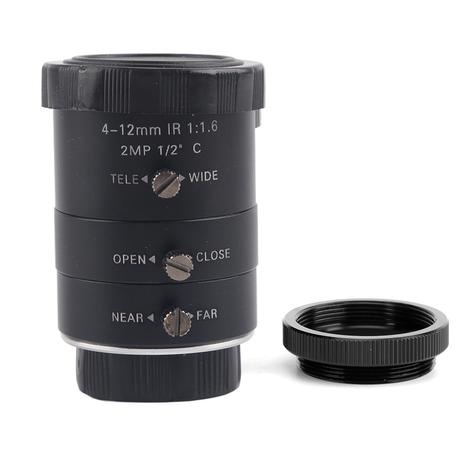 Manual Aperture C-Mount CCTV Security Camera Zoom Lens 1080P 4-12mm ...