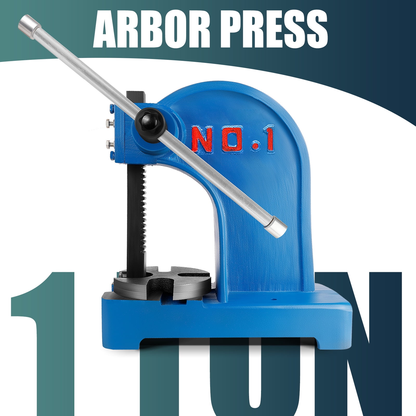 Manual Arbor Press, 1 Ton Heavy-duty Press Machine, 5.5in Work Height ...