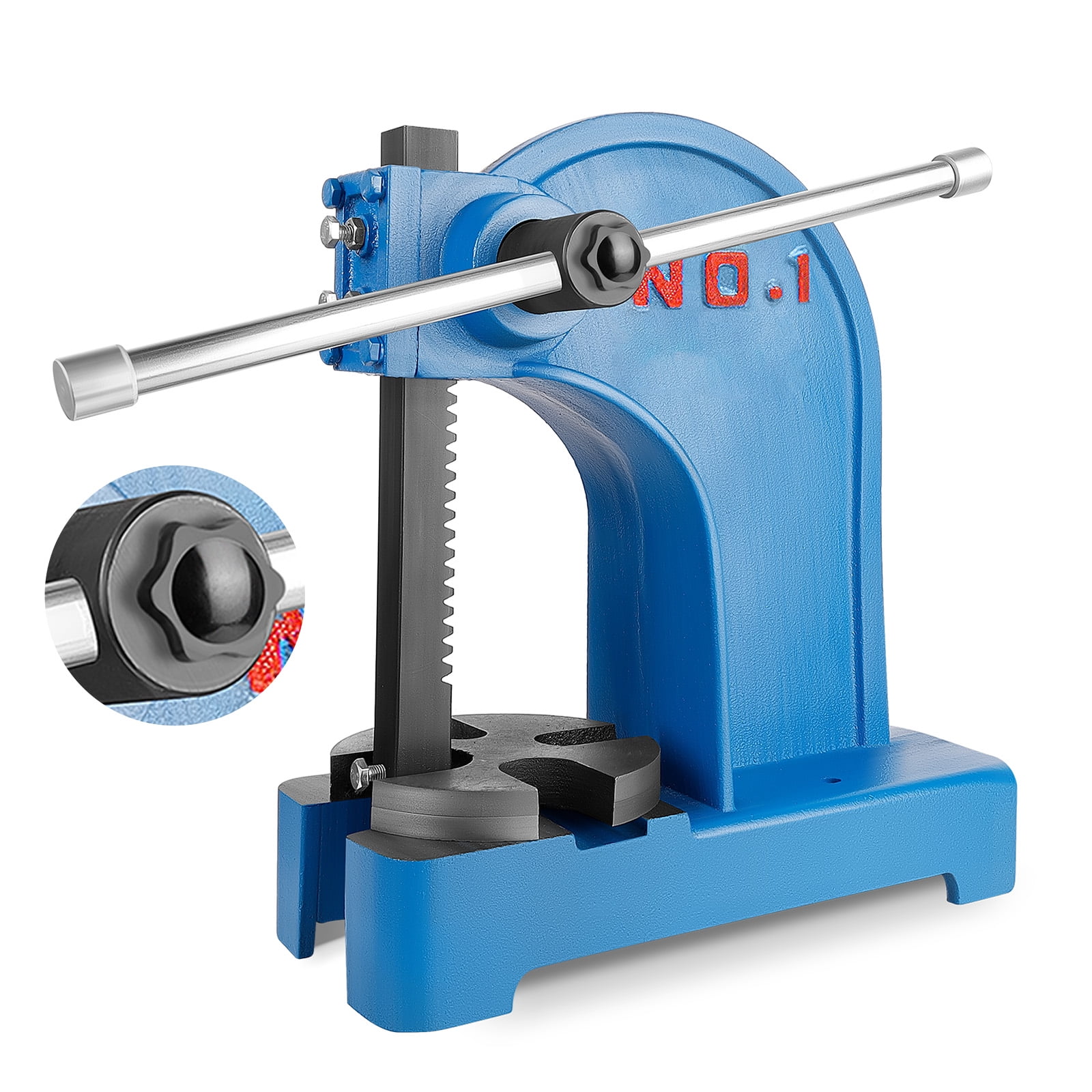 Manual Arbor Press 1 Ton,Maximum Height 5.5 Inch Cast Iron Heavy-duty ...