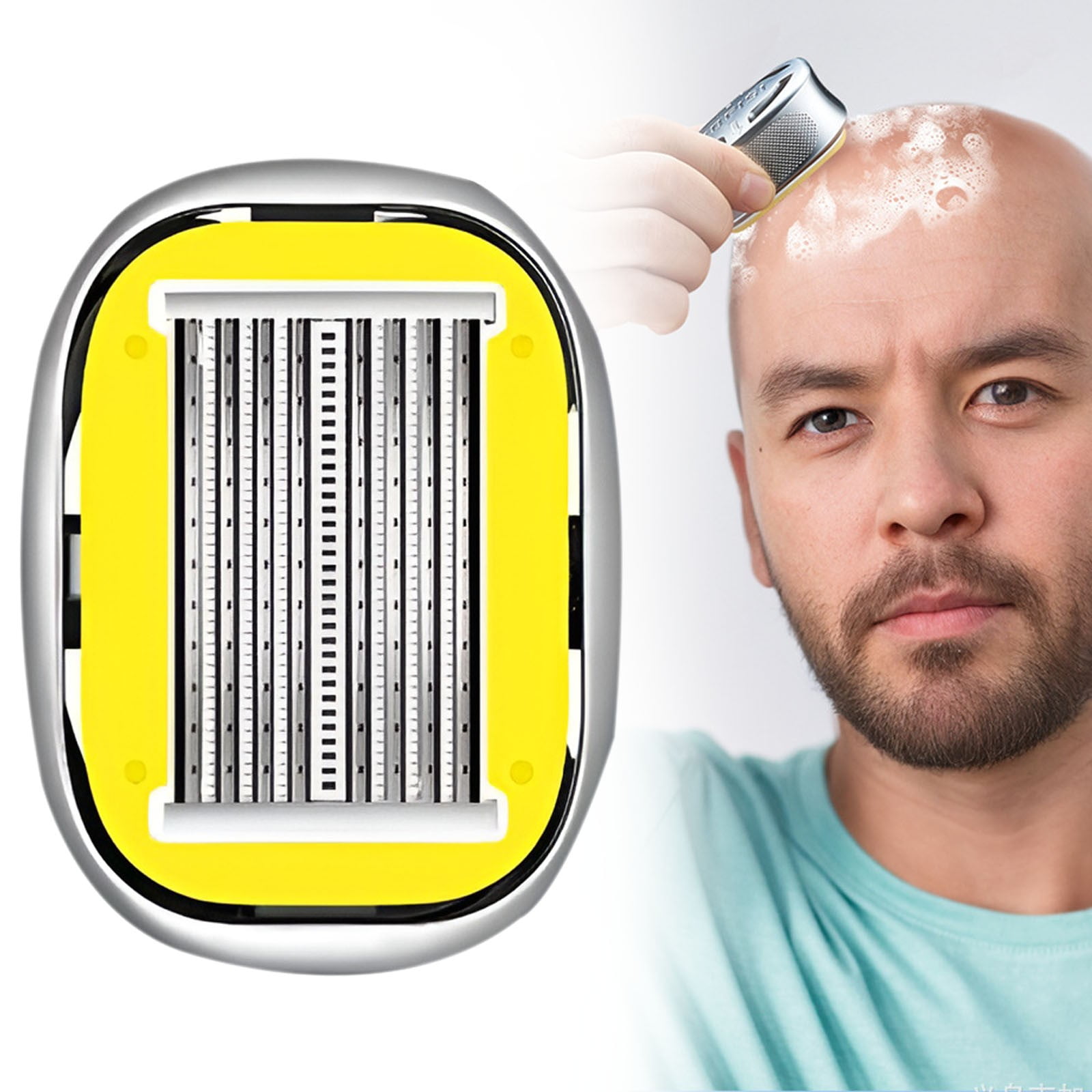 Manual Bald Head Shaving Tool Mens Manual Bald Head Fast Bald Hair ...