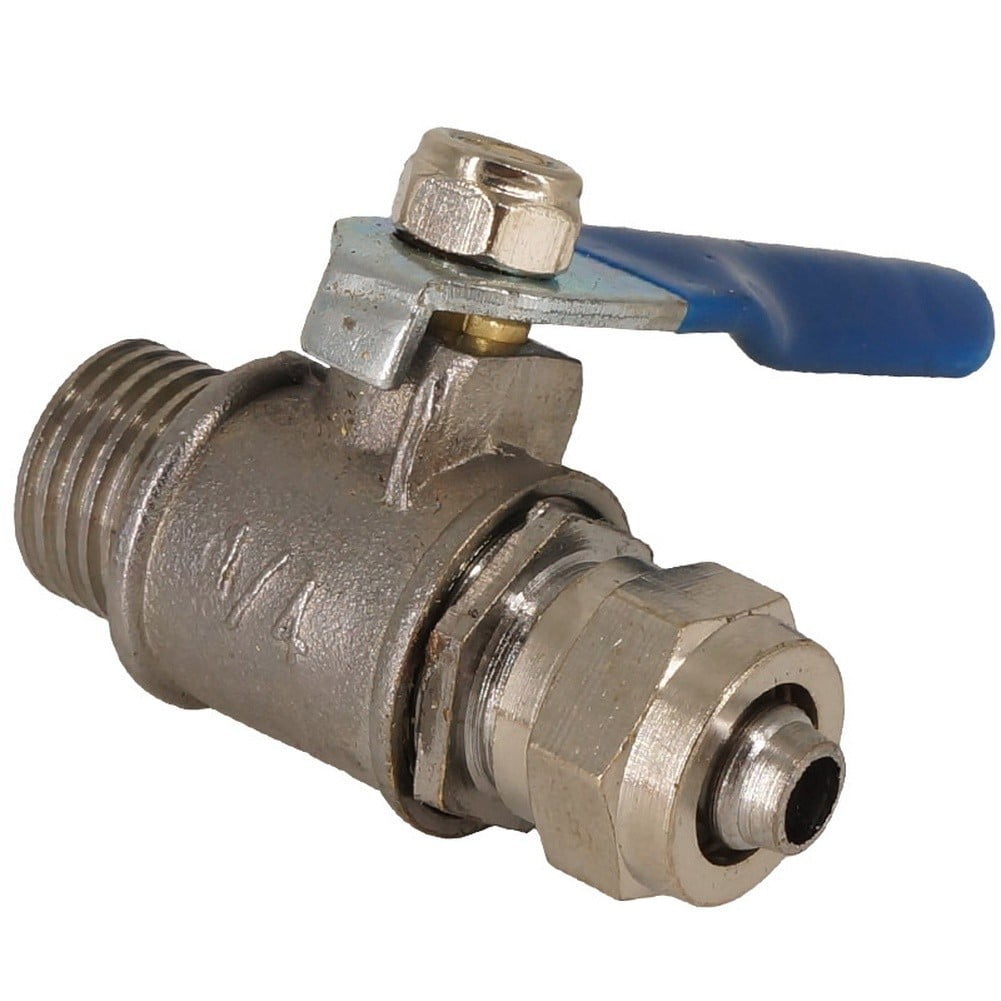 Manual Ball Valve G1/4 Inch 2 Points External Thread Air Quick Connect ...