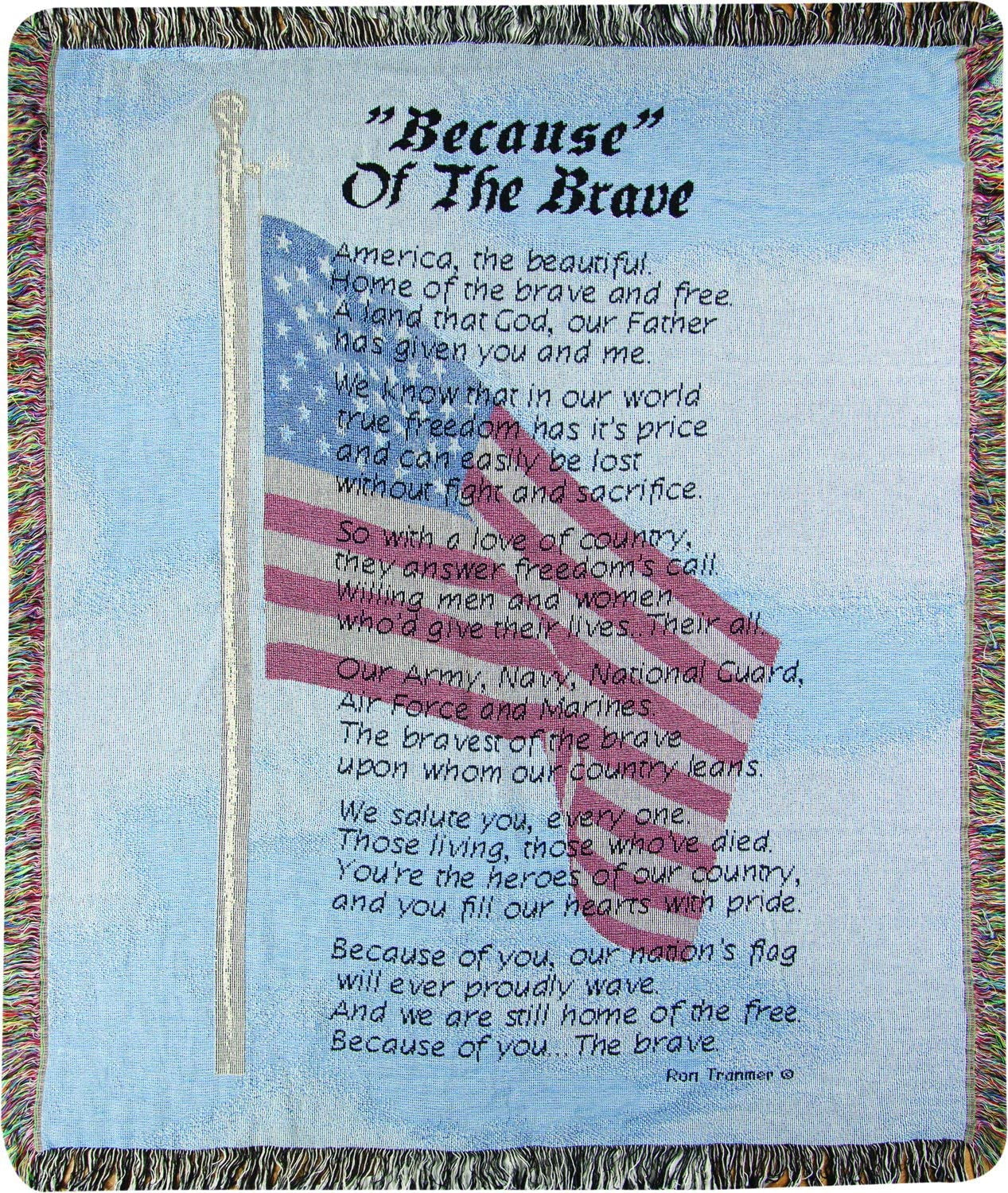 Manual Because of the Brave Tapestry Throw - Walmart.com