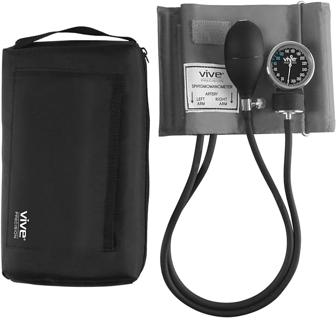 Manual Blood Pressure Cuff - Aneroid Sphygmomanometer with Case - BP ...