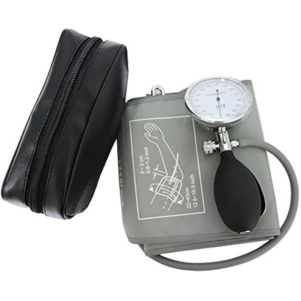 Manual Blood Pressure Cuff, Single Tube Cuff with Pressure Gauge and ...