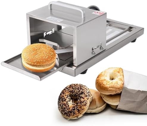 Manual Bread Slicer,Stainless Steel Bagel Cutter - Adjustable Thickness ...