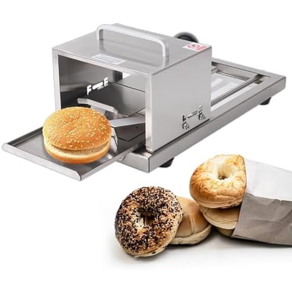 Manual Bread Slicer,Stainless Steel Bagel Cutter - Adjustable Thickness ...