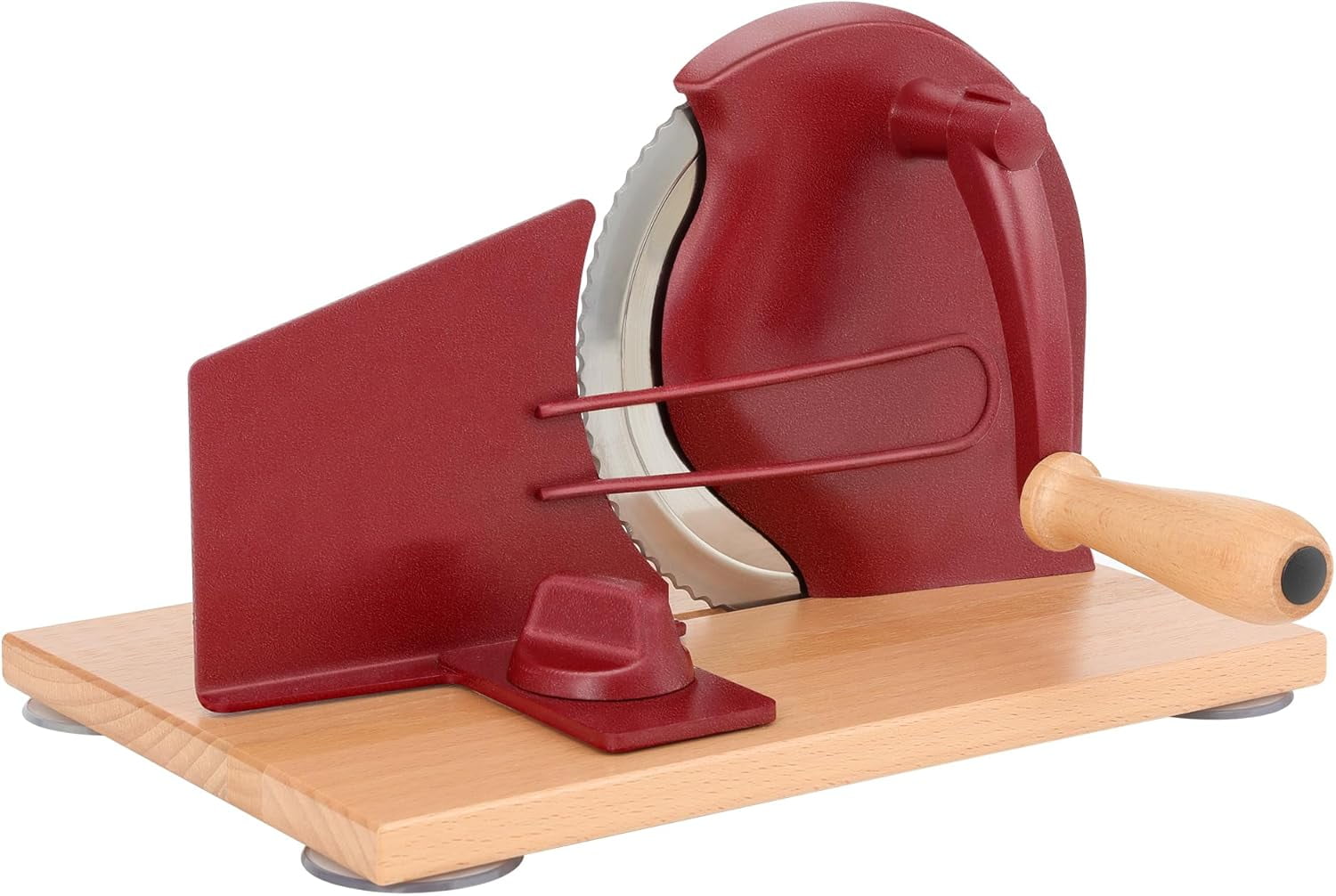 Manual Bread Slicer with Hand Crank- Adjustable Thickness Bread Cutter ...