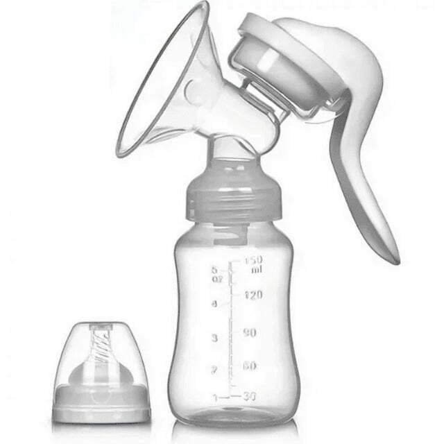 Manual Breast Pump, Silicone Hand Pump for Breastfeeding, Small Manual ...