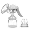 Manual Breast Pump Strong Suction Low Noise Mother Breast Feeding Pump With Cover White