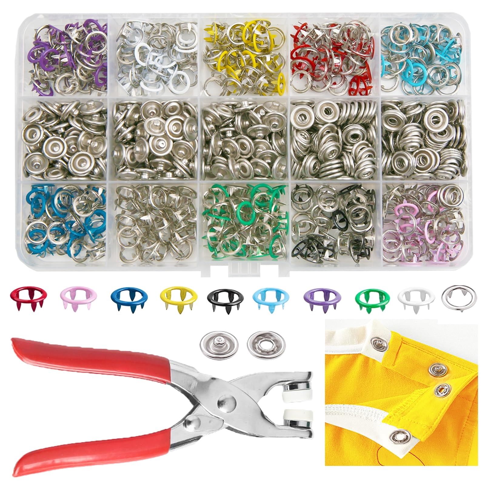 Manual Buckle Tool for DIY Crafts Clothes Hats and Sewing, Snap Button ...