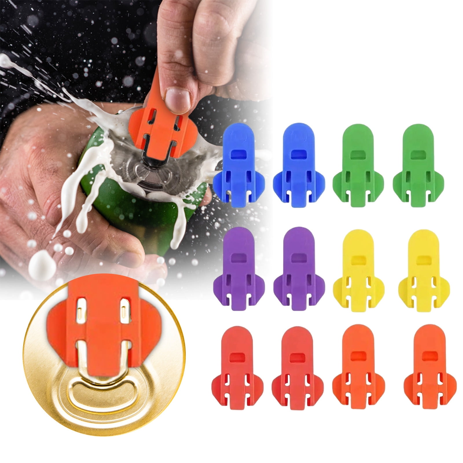 Manual Can Opener Heavy Duty Plastic Easy Grip For Kitchen Cans Jars ...