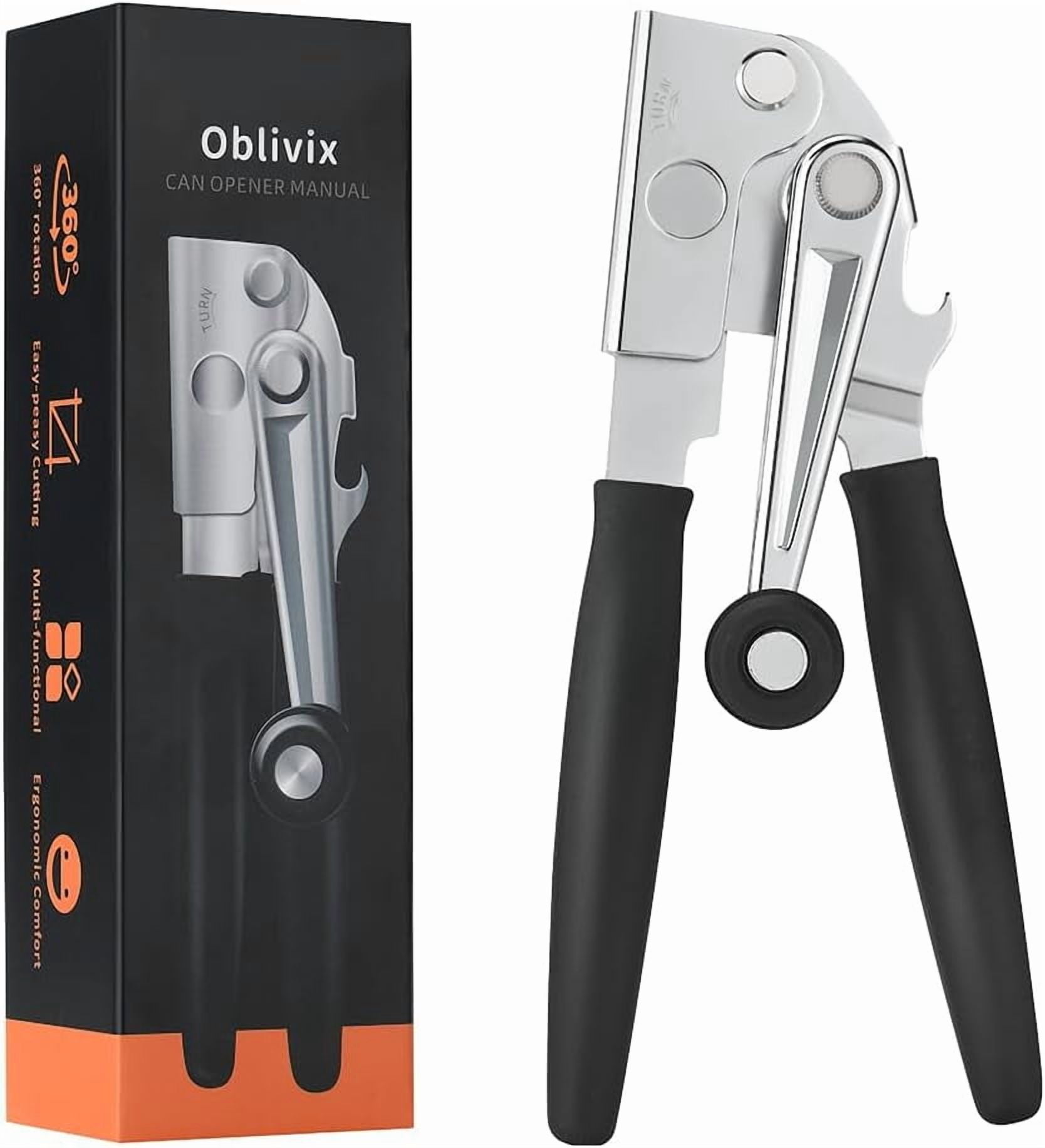 Manual Can Opener with Soft Handles,Commercial Openers Heavy Duty ...