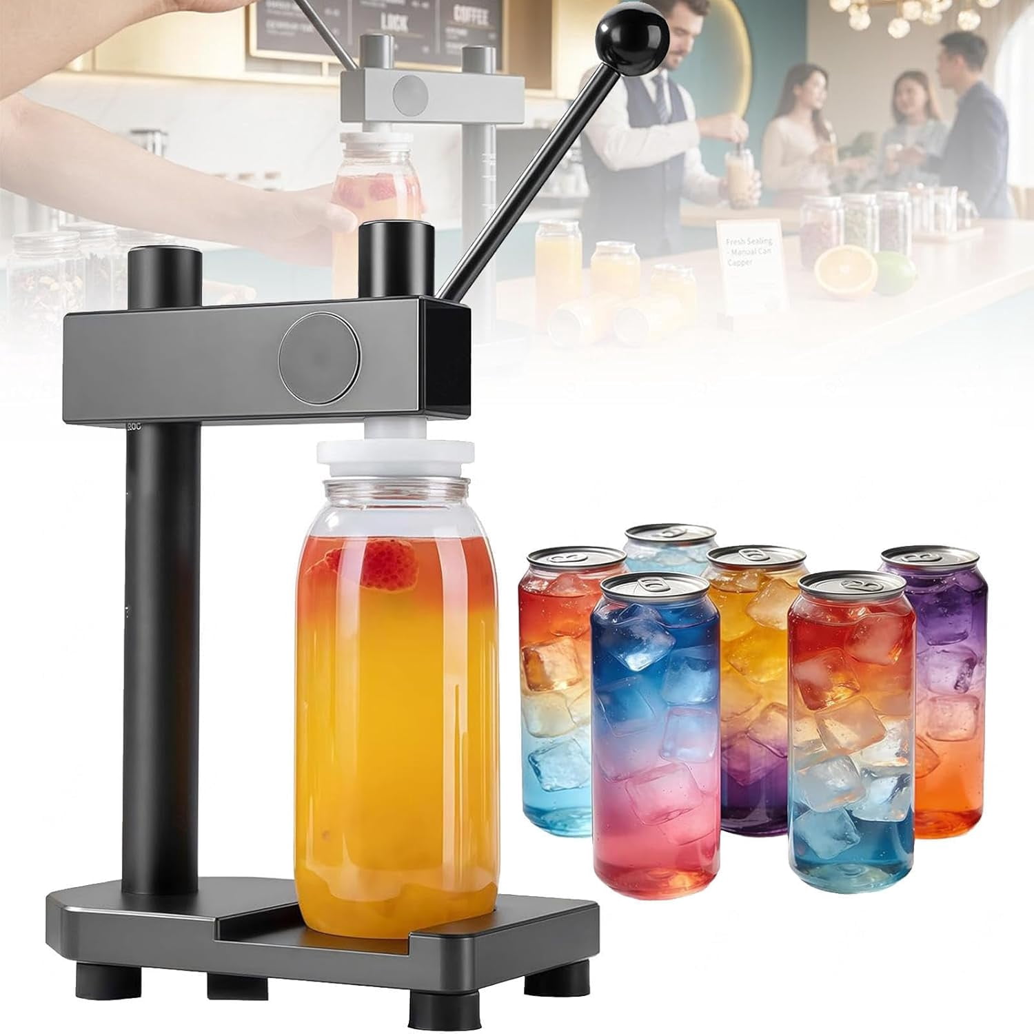 Manual Can Sealer Machine, Aluminum Alloy Cup Closing Machine ...