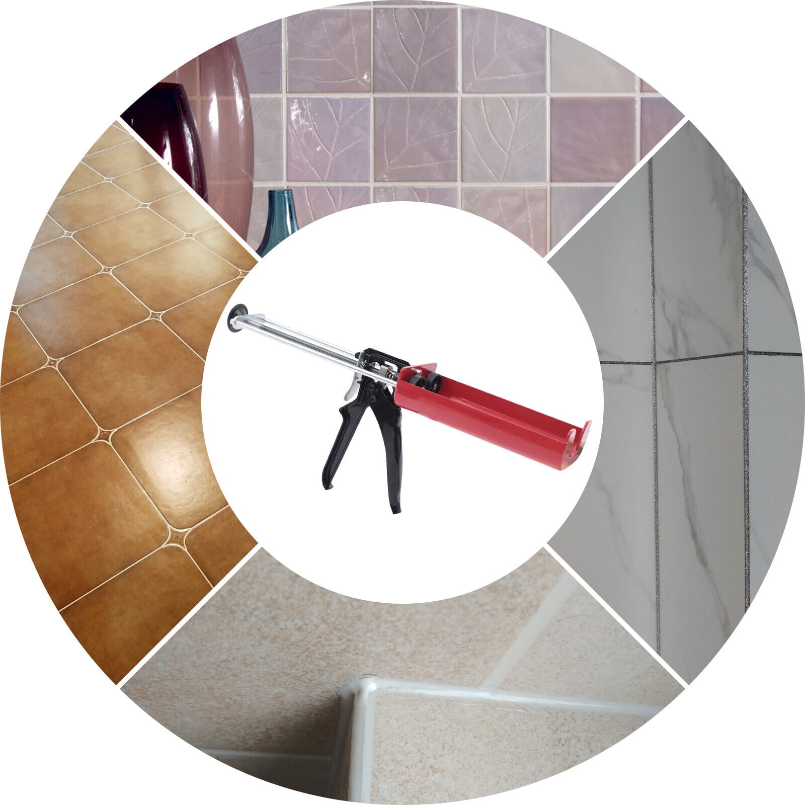 Manual Cartridge Caulking Tool Double Tube Putter Epoxy Applicator Tool ...