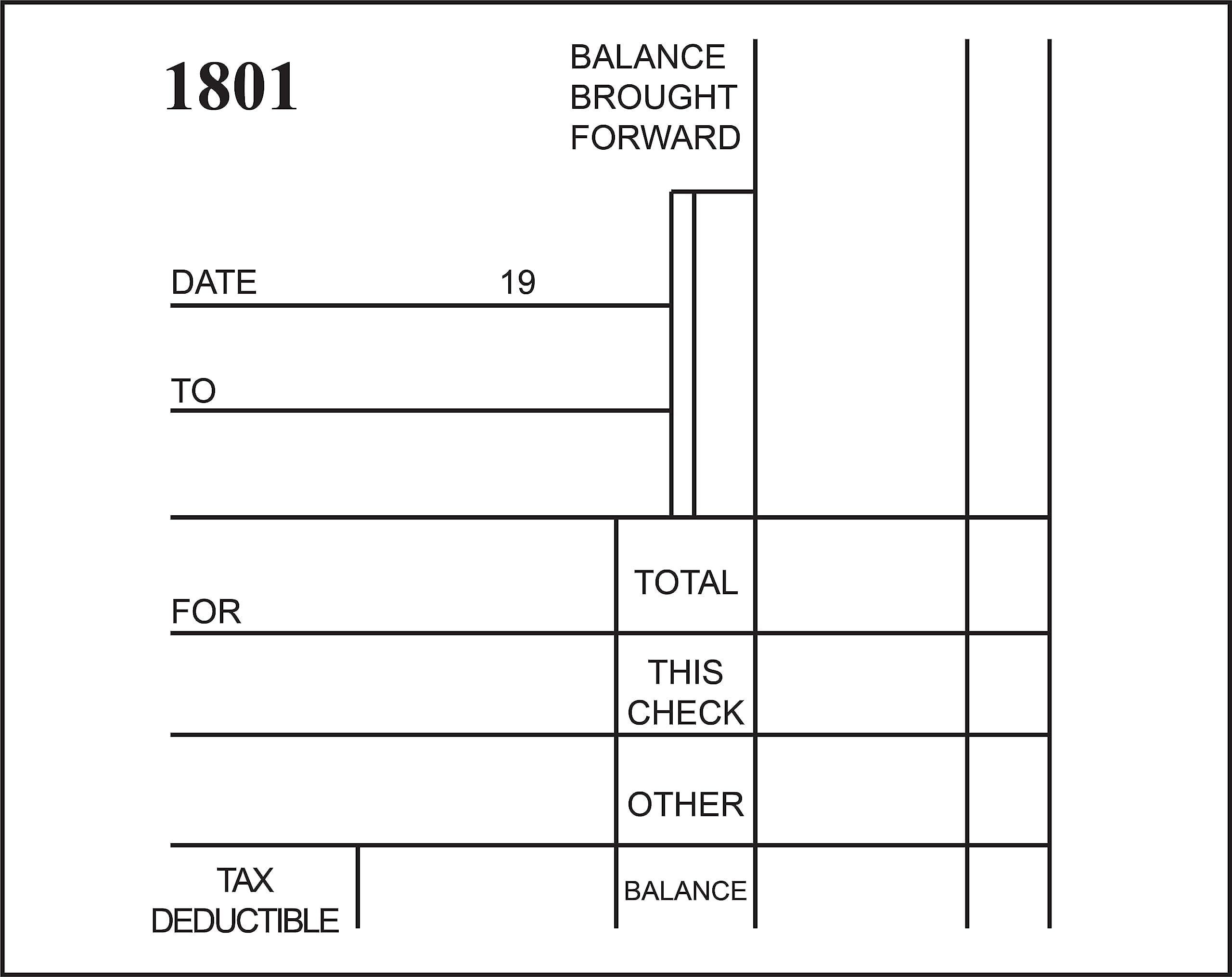Manual Checks for Business 3 to a Page, Blue Safety Checks with Record ...