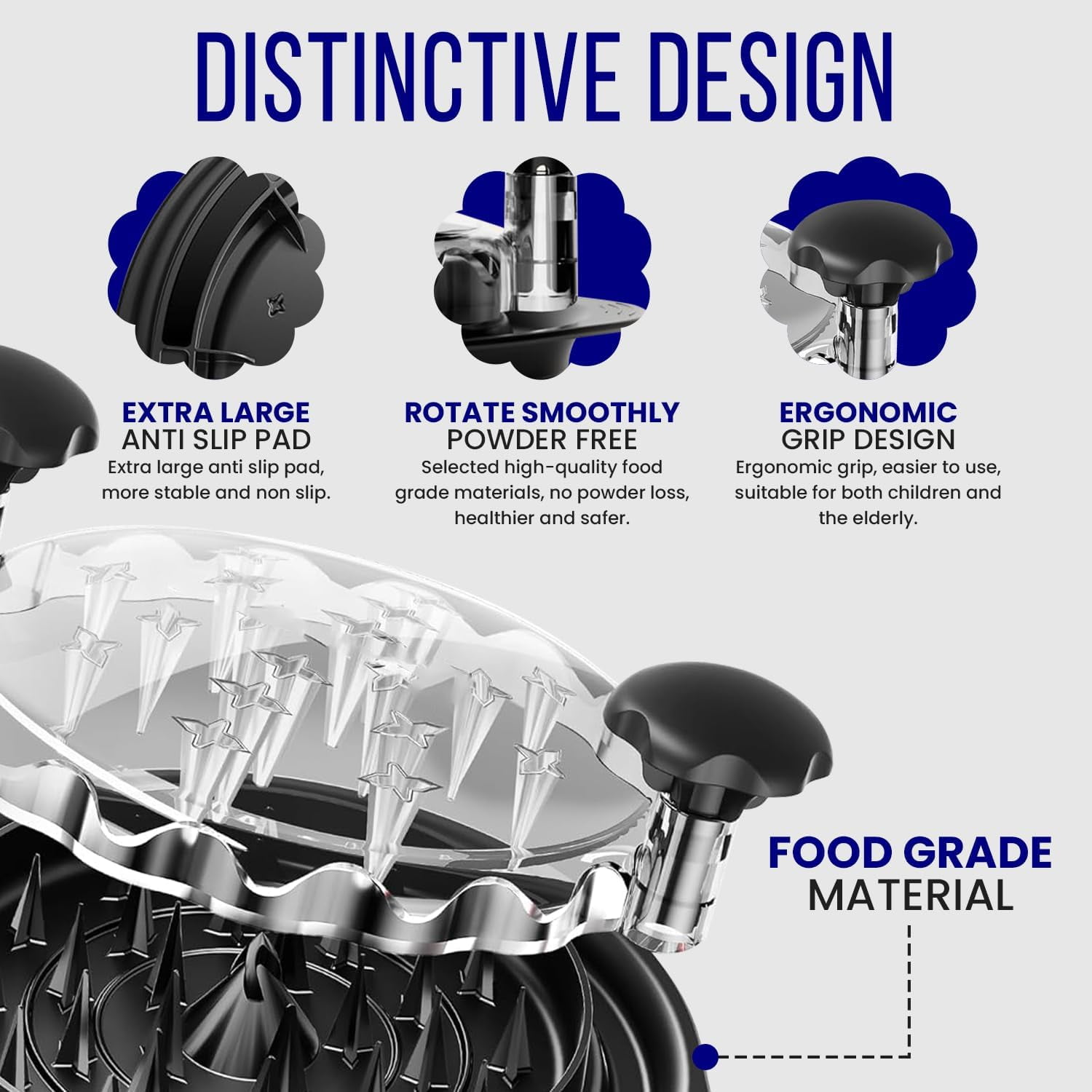 Manual Chicken Shredder – Meat Tool with Smooth Twist, Non-Slip Base ...