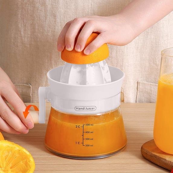 Manual Citrus Juicer Hand Squeezer for Lemon Orange | Built-In 500ml ...