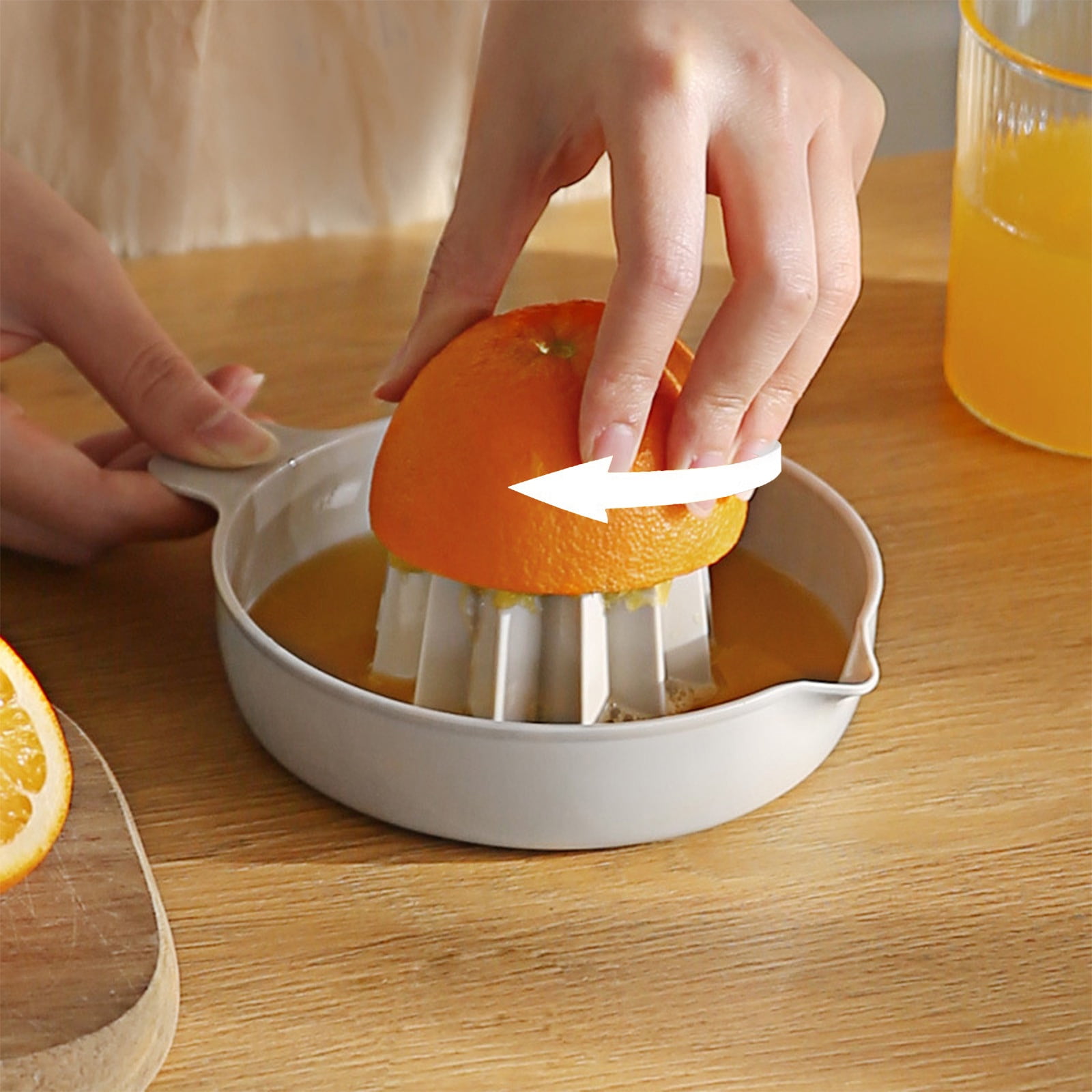 Manual Citrus Juicer Press | Compact Kitchen Tool with Measuring Cup ...