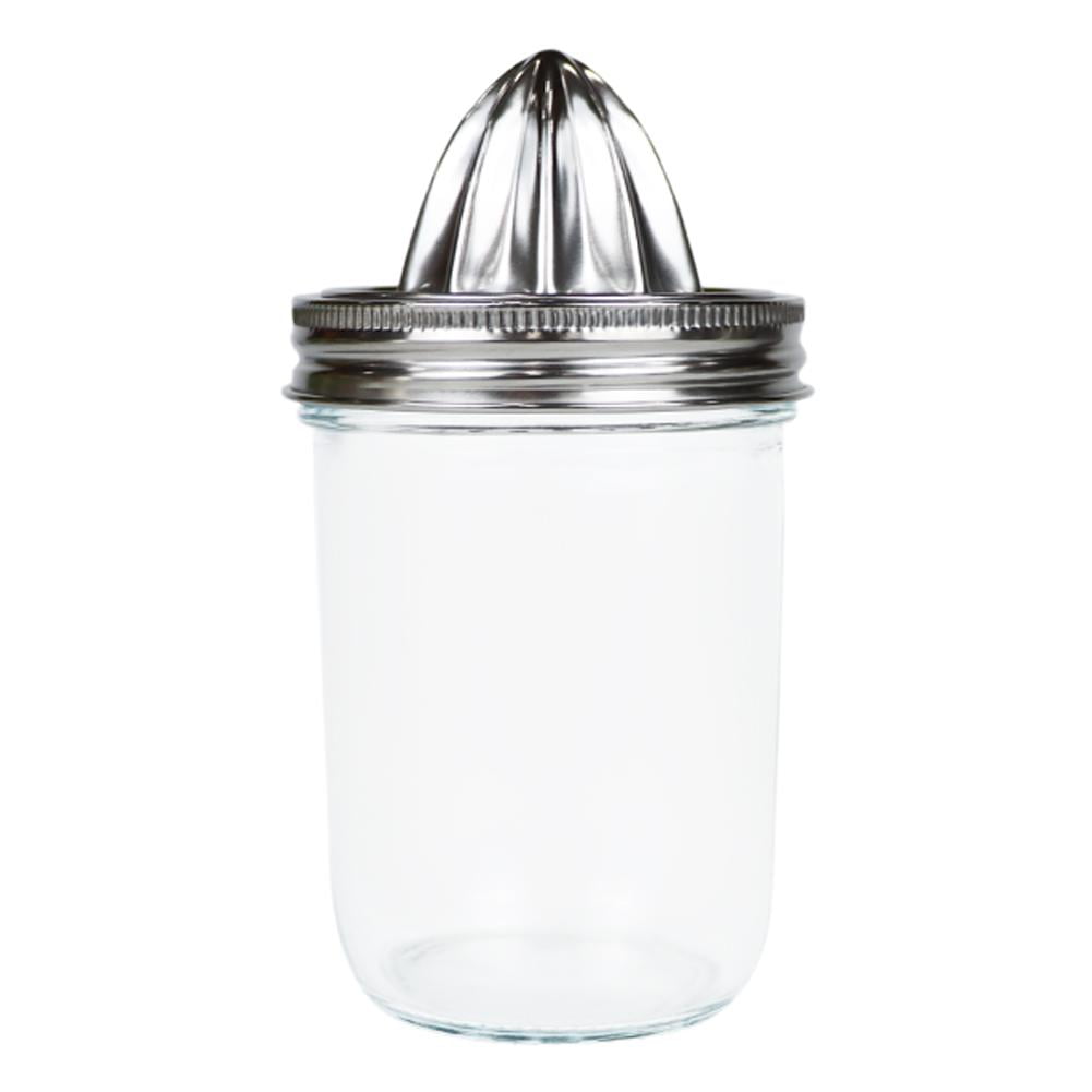 Manual Citrus Juicer with 16 oz Cup & Triple Lids, Mess-Free Portable ...