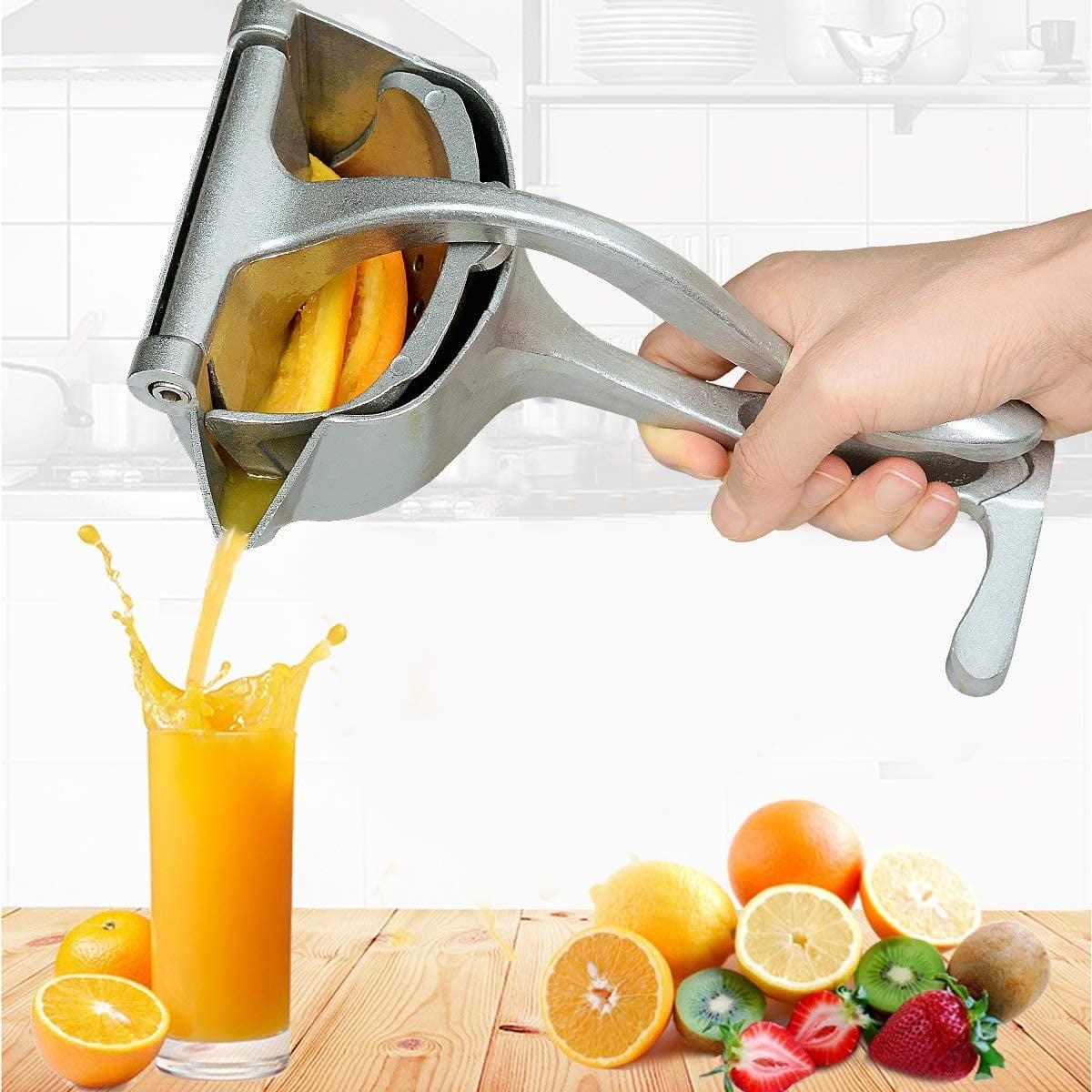 Manual Citrus Press Juicer, Handheld Lemon Press Squeezer, Citrus ...