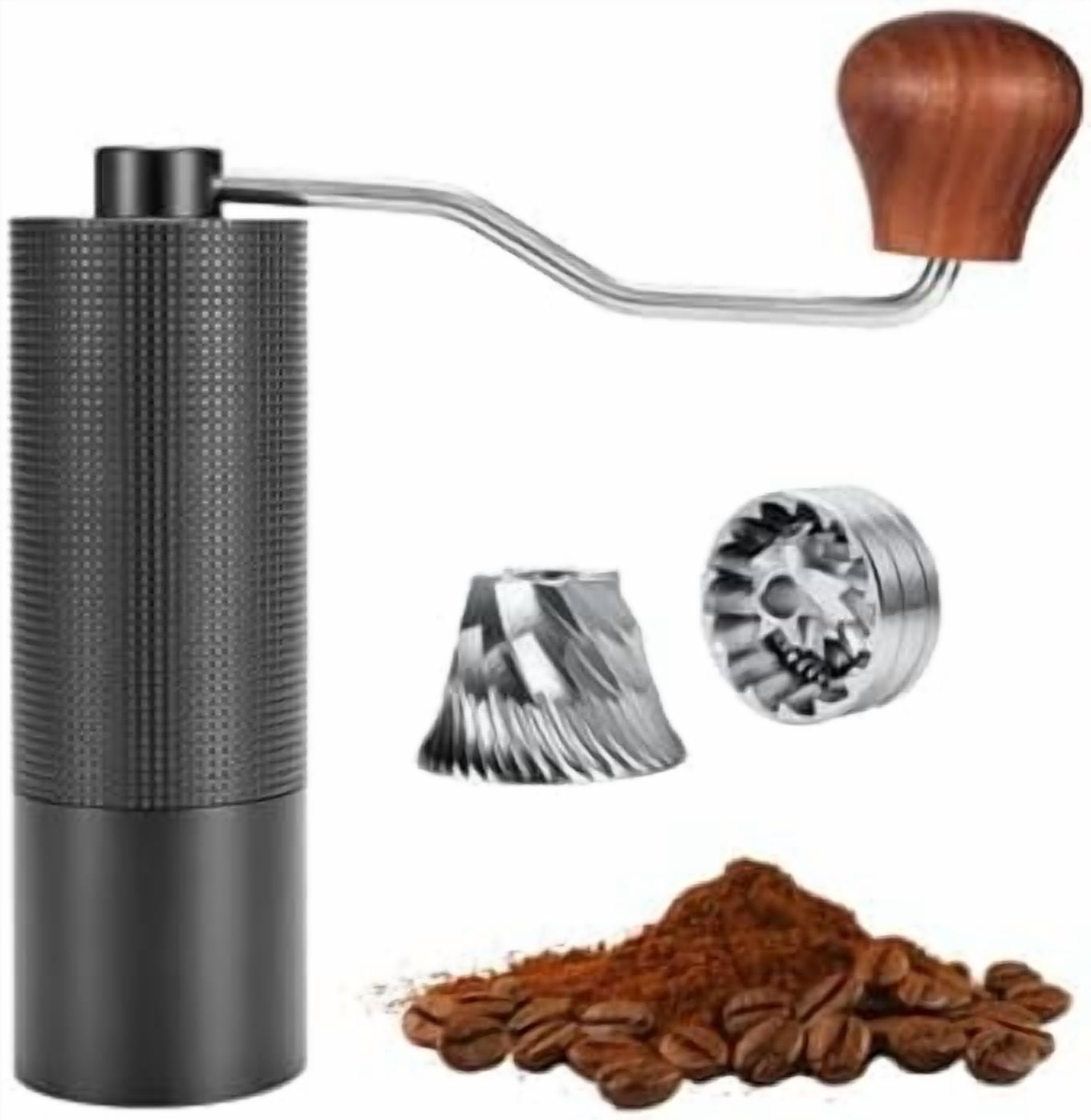 Manual Coffee Grinder, 7 Axis Stainless Steel Conical Burr coffee ...