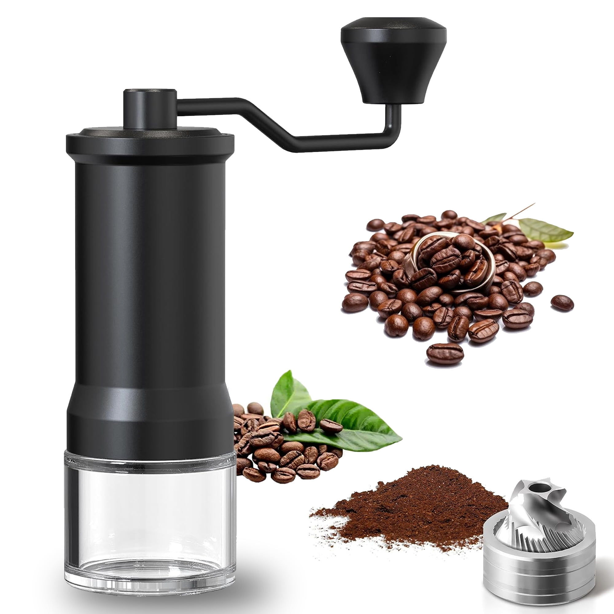 Manual Coffee Grinder, Burr Grinders for Coffee Beans, 30g Capacity ...