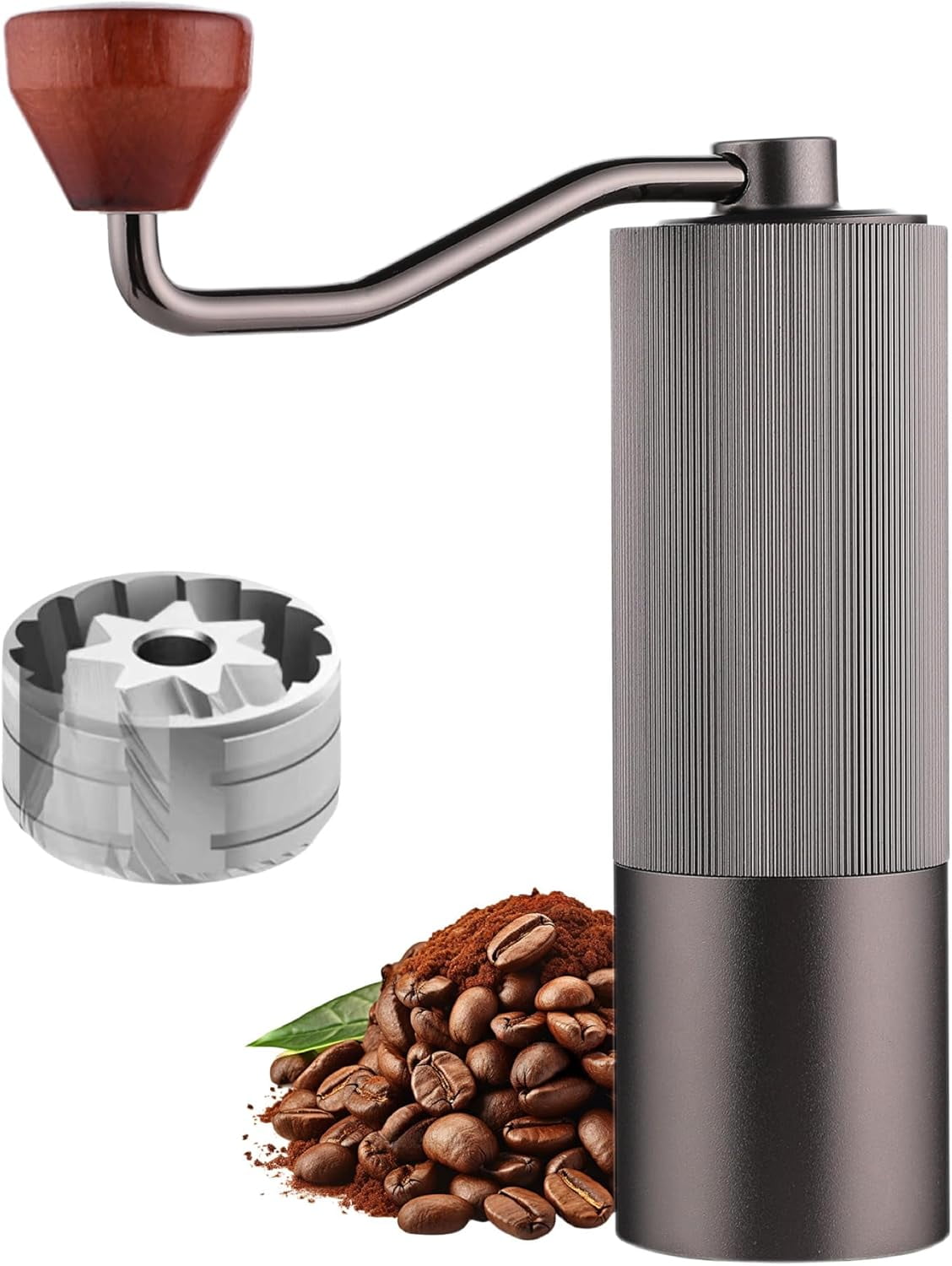 Manual Coffee Grinder Capacity 30g with CNC Stainless Steel Conical ...