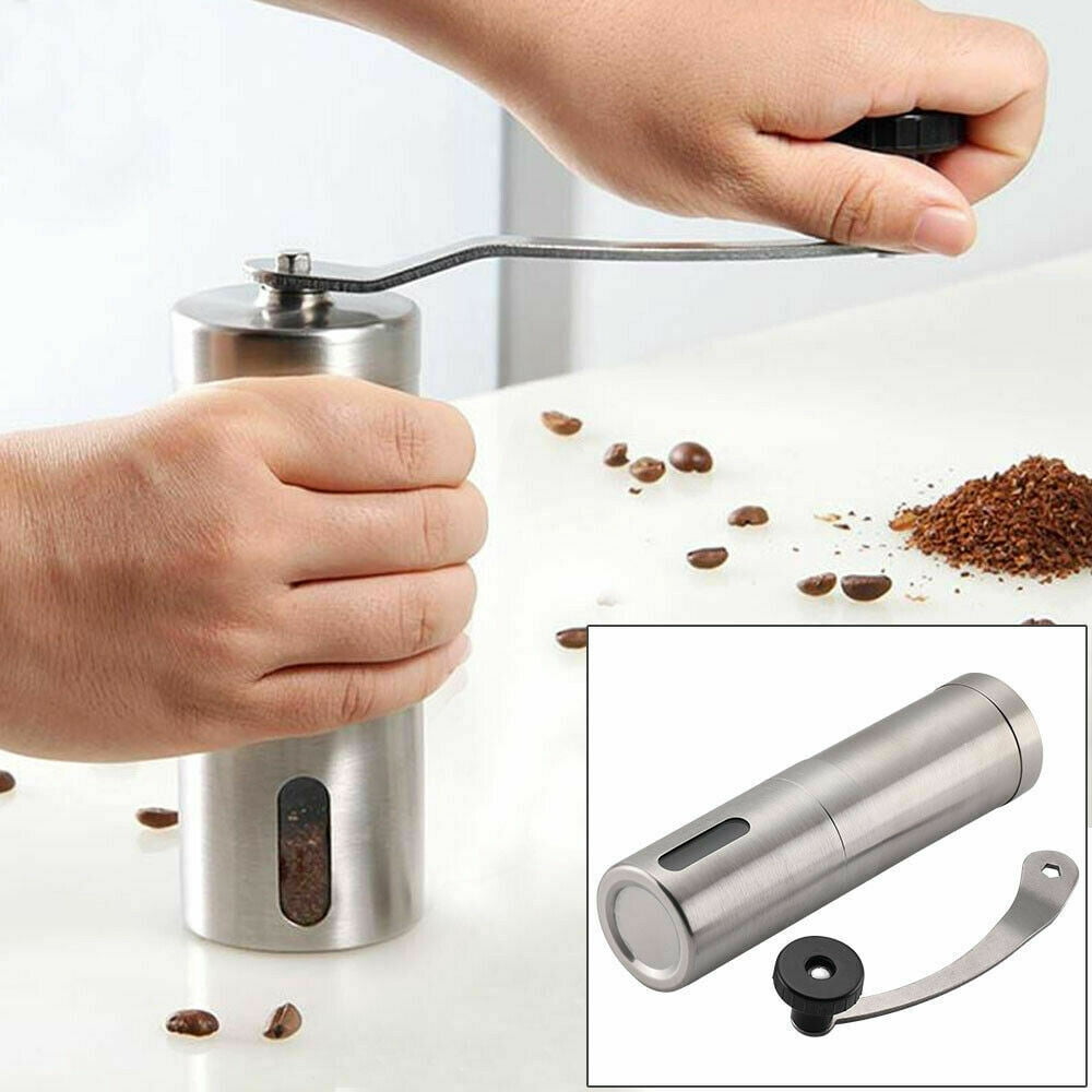 Manual Coffee Grinder; Ceramic Burr Coffee Bean Grinder; Portable Hand ...