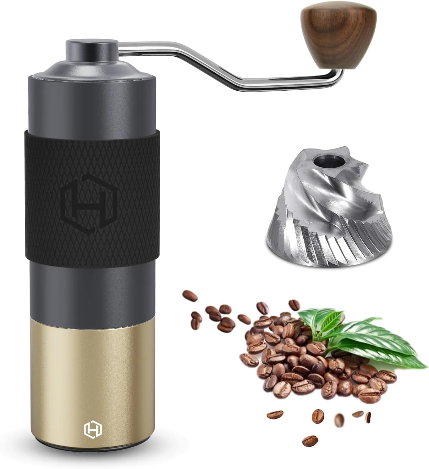 Manual Coffee Grinder - Hand with Adjustable Conical Stainless Steel ...