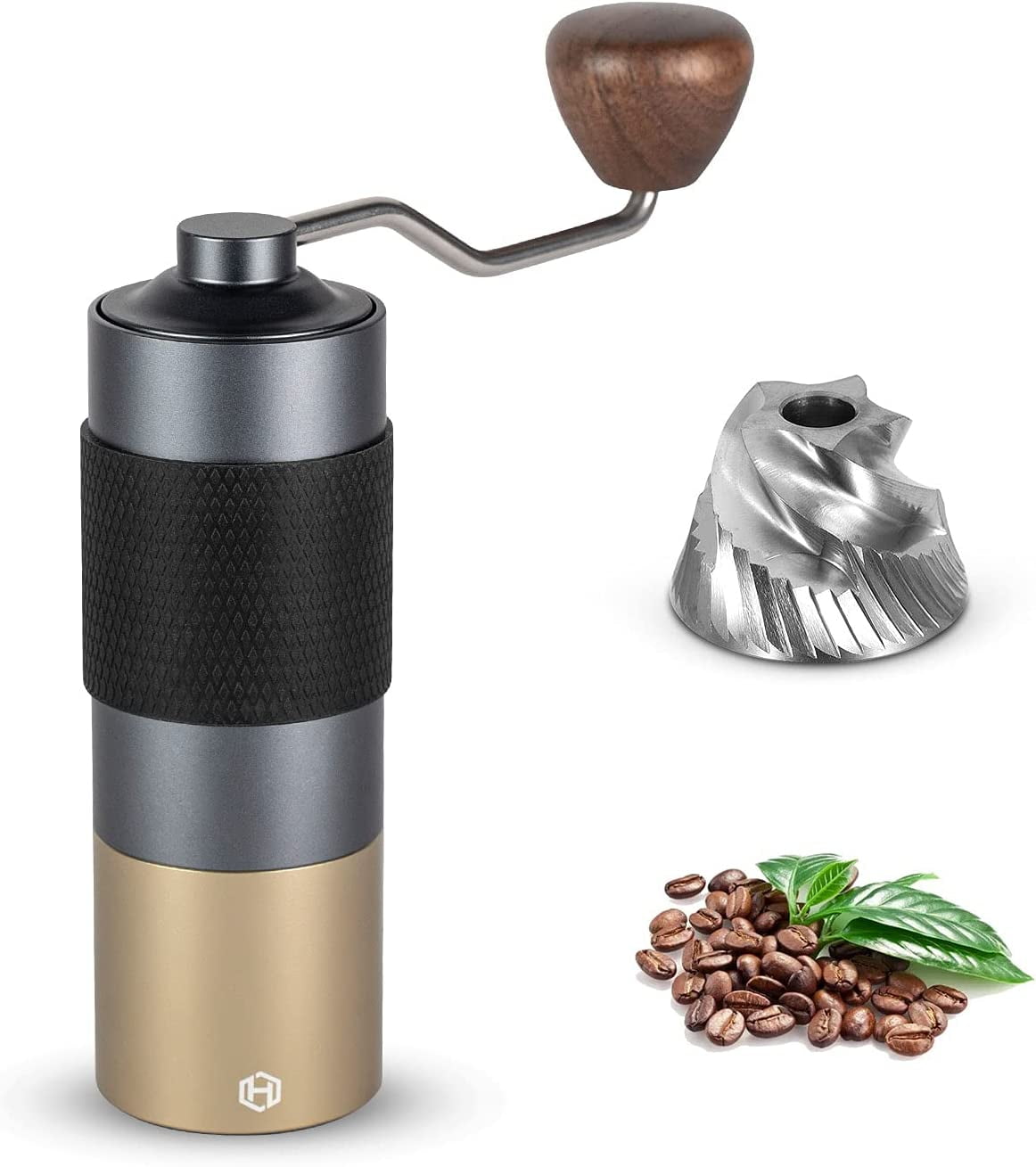 Manual Coffee Grinder - Hand with Adjustable Conical Stainless Steel ...