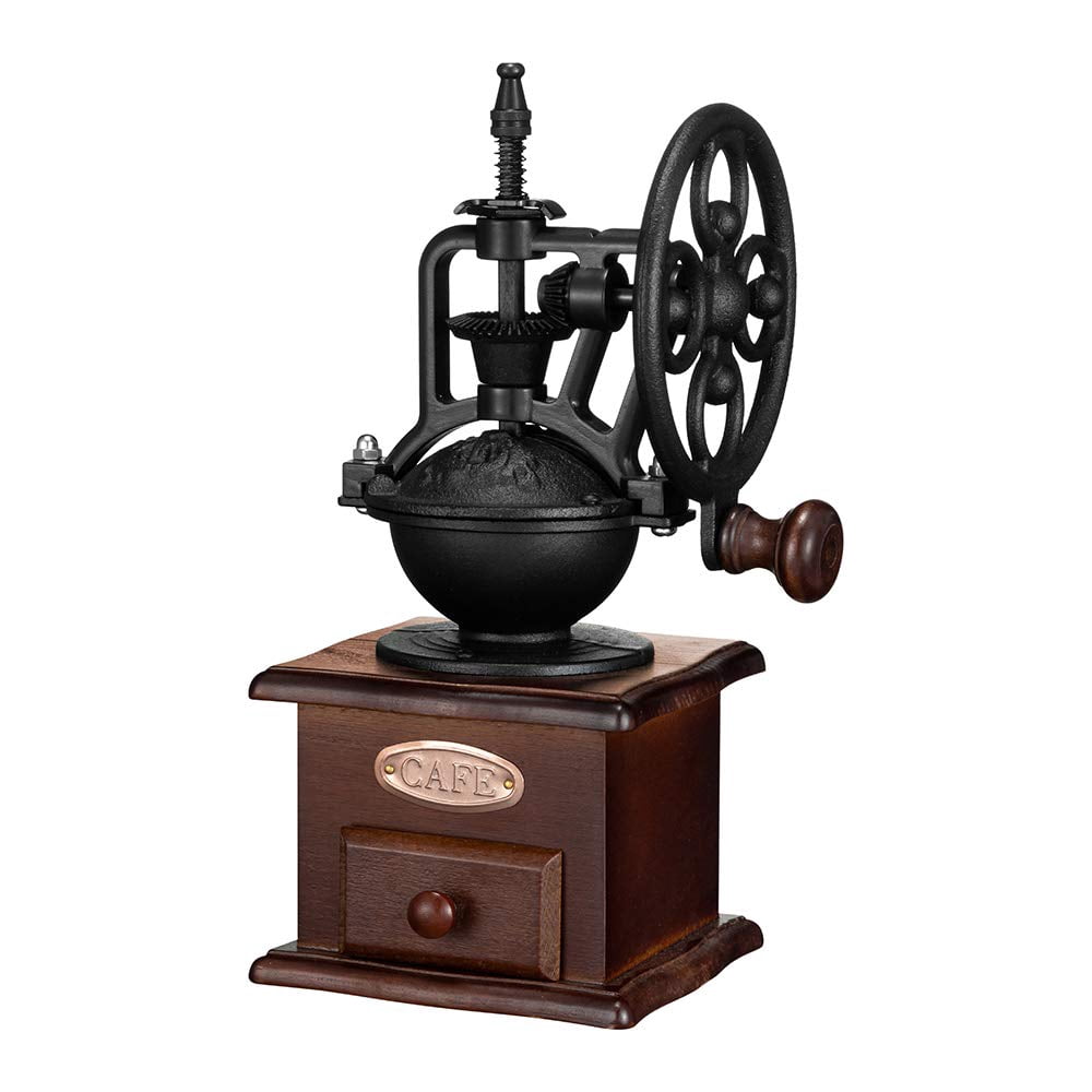 Manual Coffee Grinder,IMAVO Vintage Style 【Great Gift】 Wooden Coffee ...