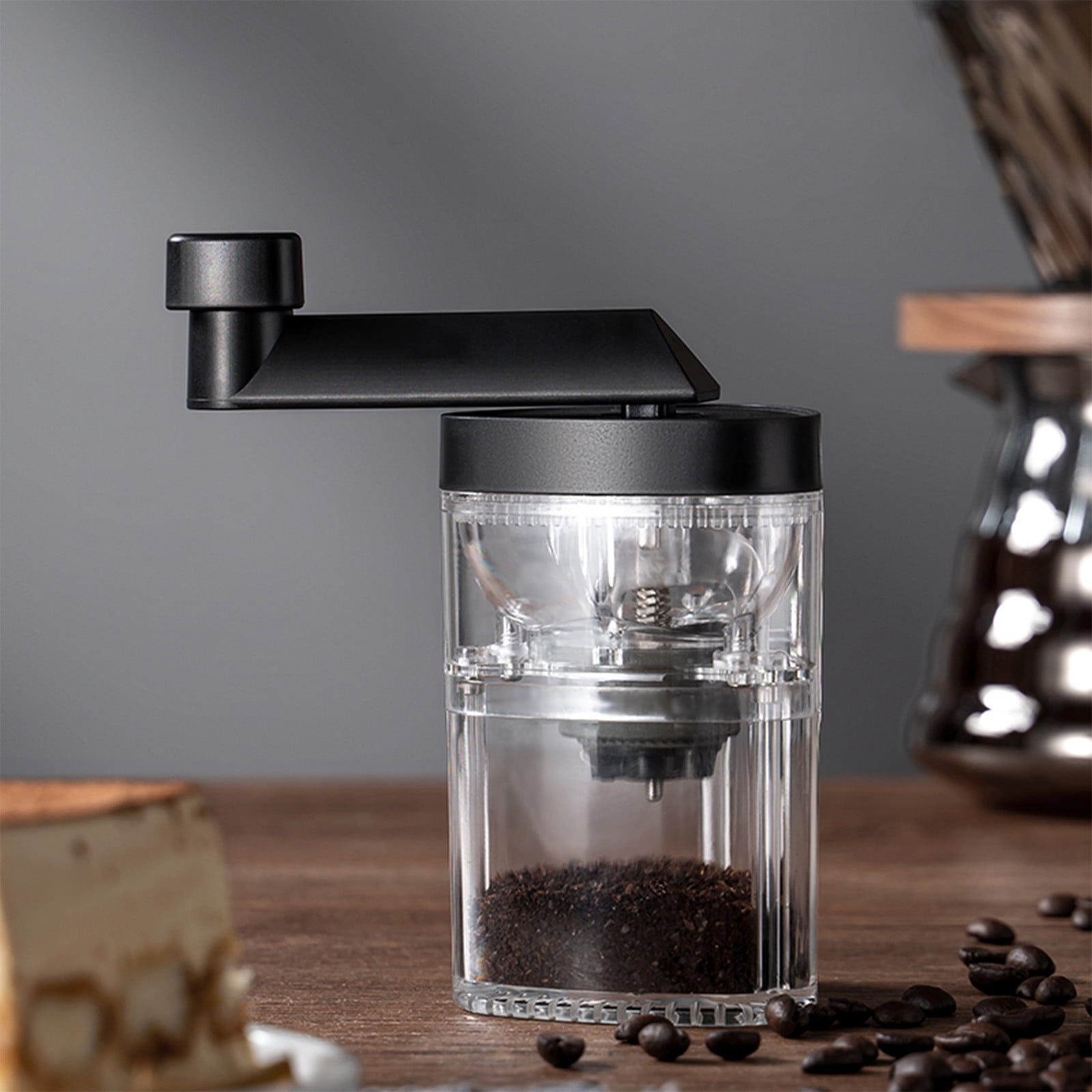 Manual Coffee Grinder Stainless Steel Portable Adjustable Coarseness 25 ...