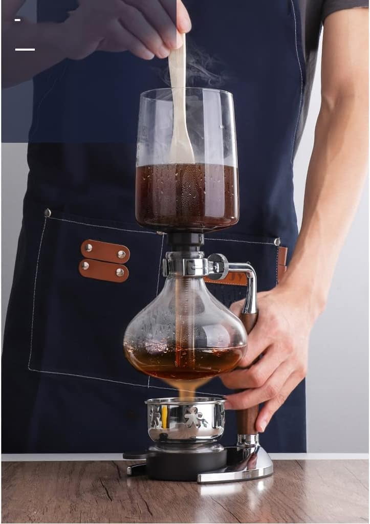 Manual Coffee Maker | Retro Vacuum Glass Siphon Pot | 3-5 Cups Capacity ...
