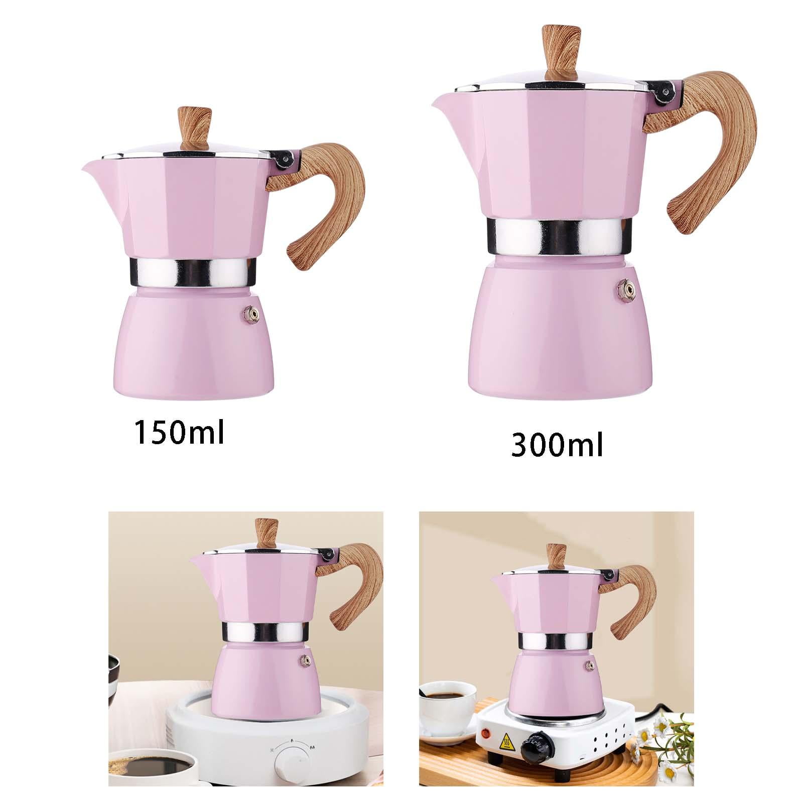 Manual Coffee Pot Octagonal Aluminum Mocha Pot Italian Espresso Pot ...