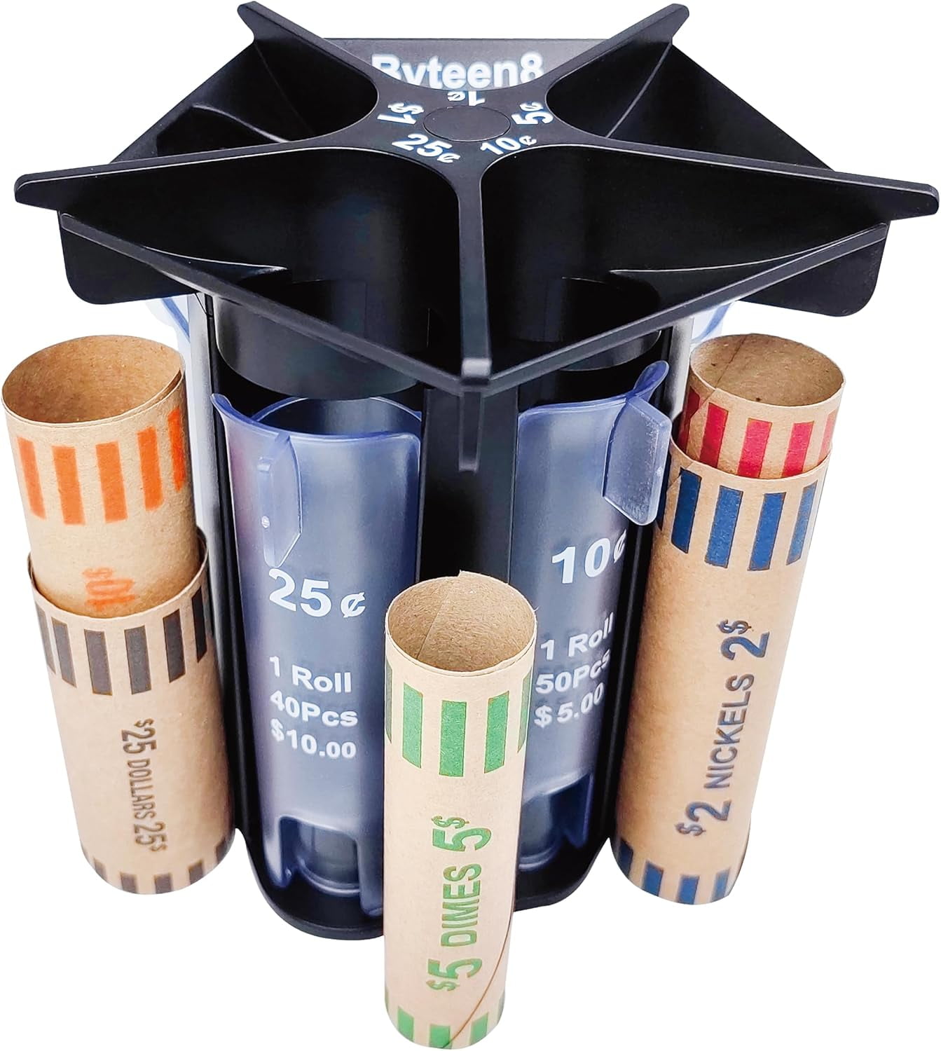 Manual Coin Counter Coin Sorter Tube with Coin Wrappers｜Sort & Roll ...