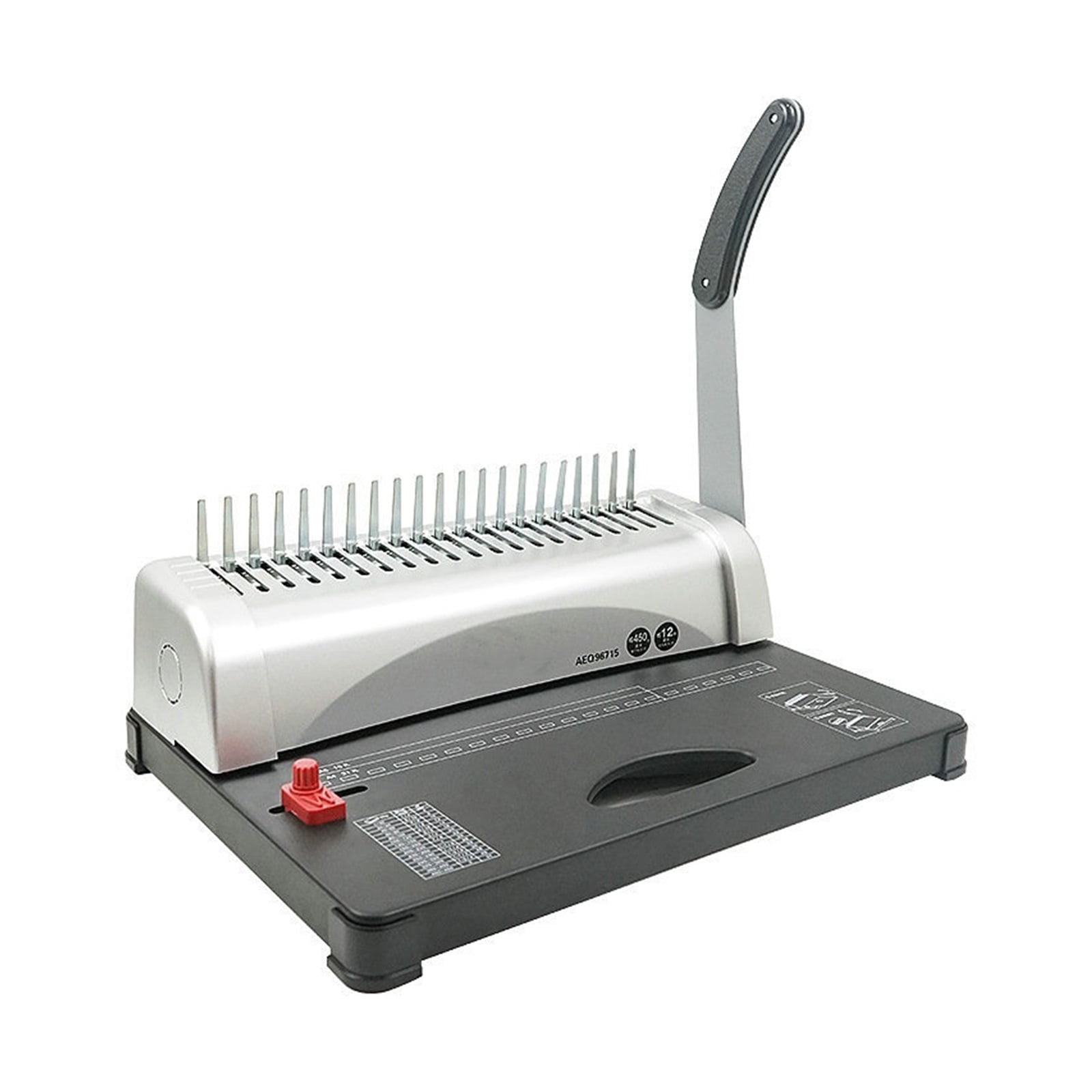 Manual Comb Punch 21 Holes Tender Binding Machine 10 Holes Clip Strip ...