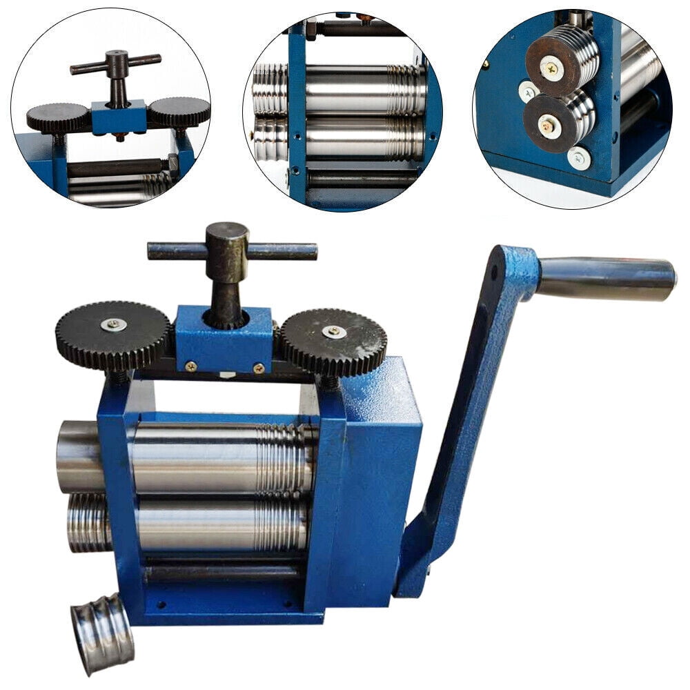 Manual Combination Rolling Mill Machine Jewelry Roller Metal Flat Press ...