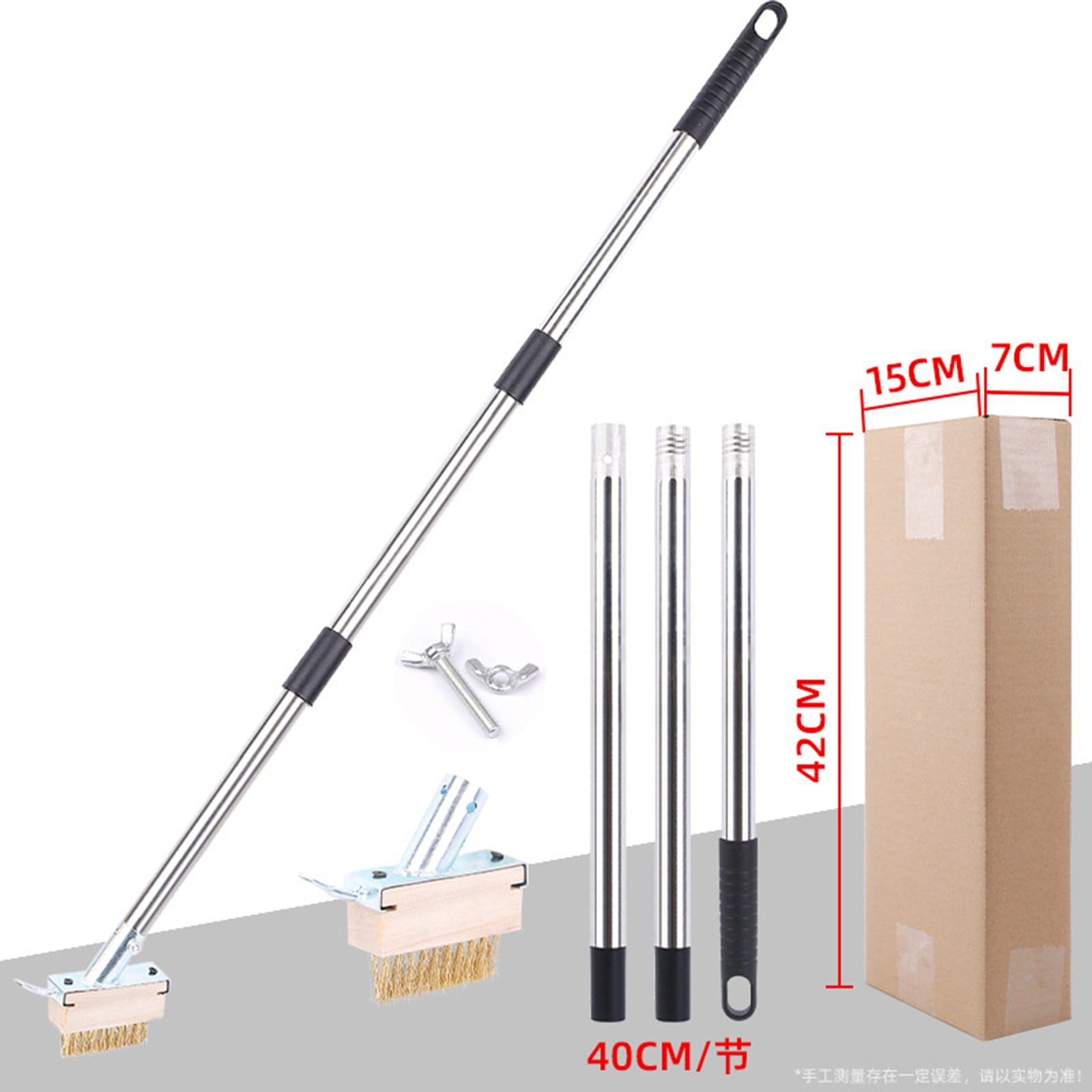 Manual Crevice Weeding Tool, Crack Weeder with 2 Weed Brush Heads ...