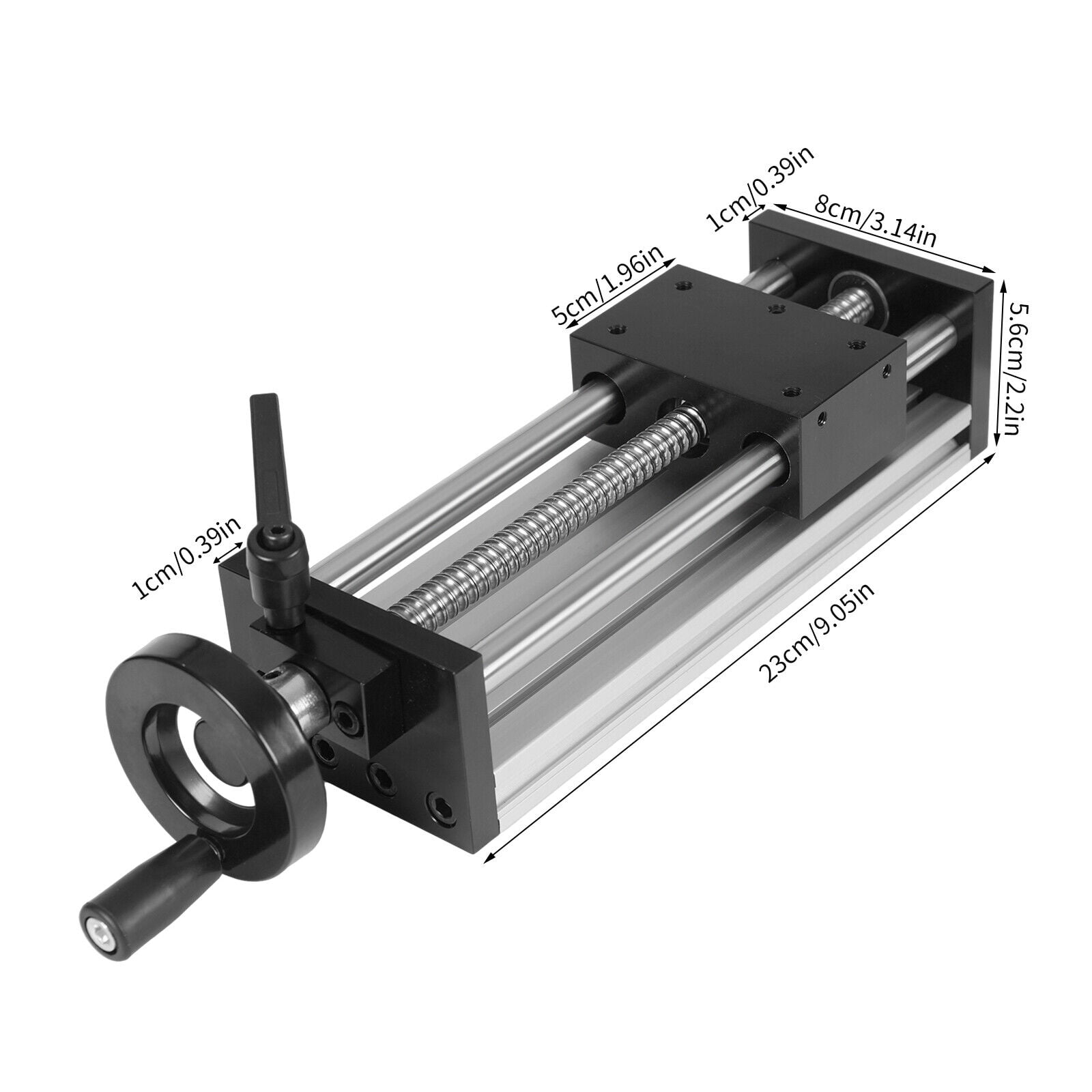 Manual Cross Sliding Table 150mm Linear Rail Module Slide Actuator And Handwheel